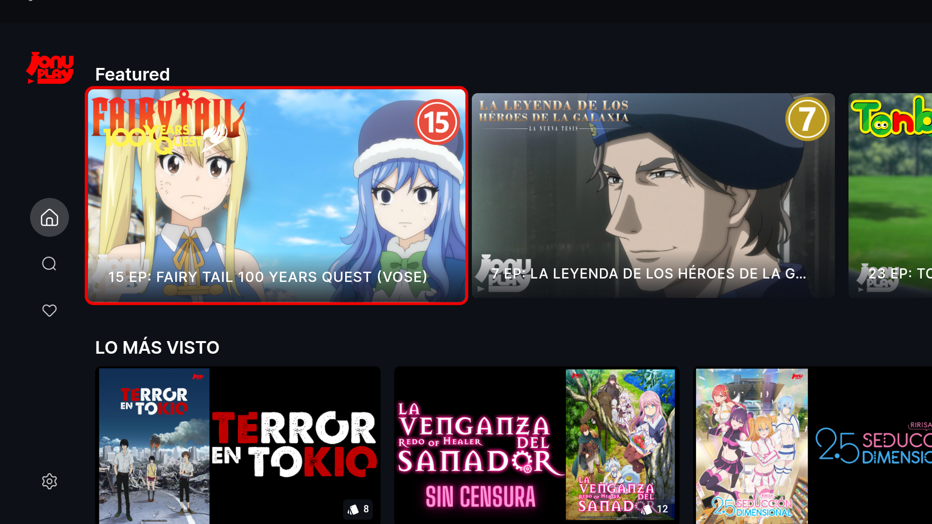 Aplicación JONU PLAY en Amazon Appstore