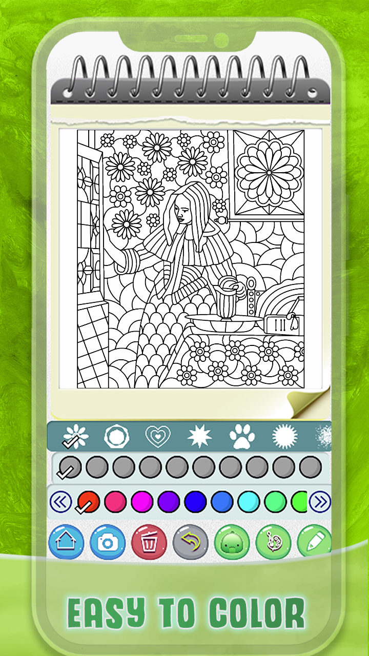 Art Mandala Coloring : One Tap Artwork mandala Coloring Pages. - App on ...