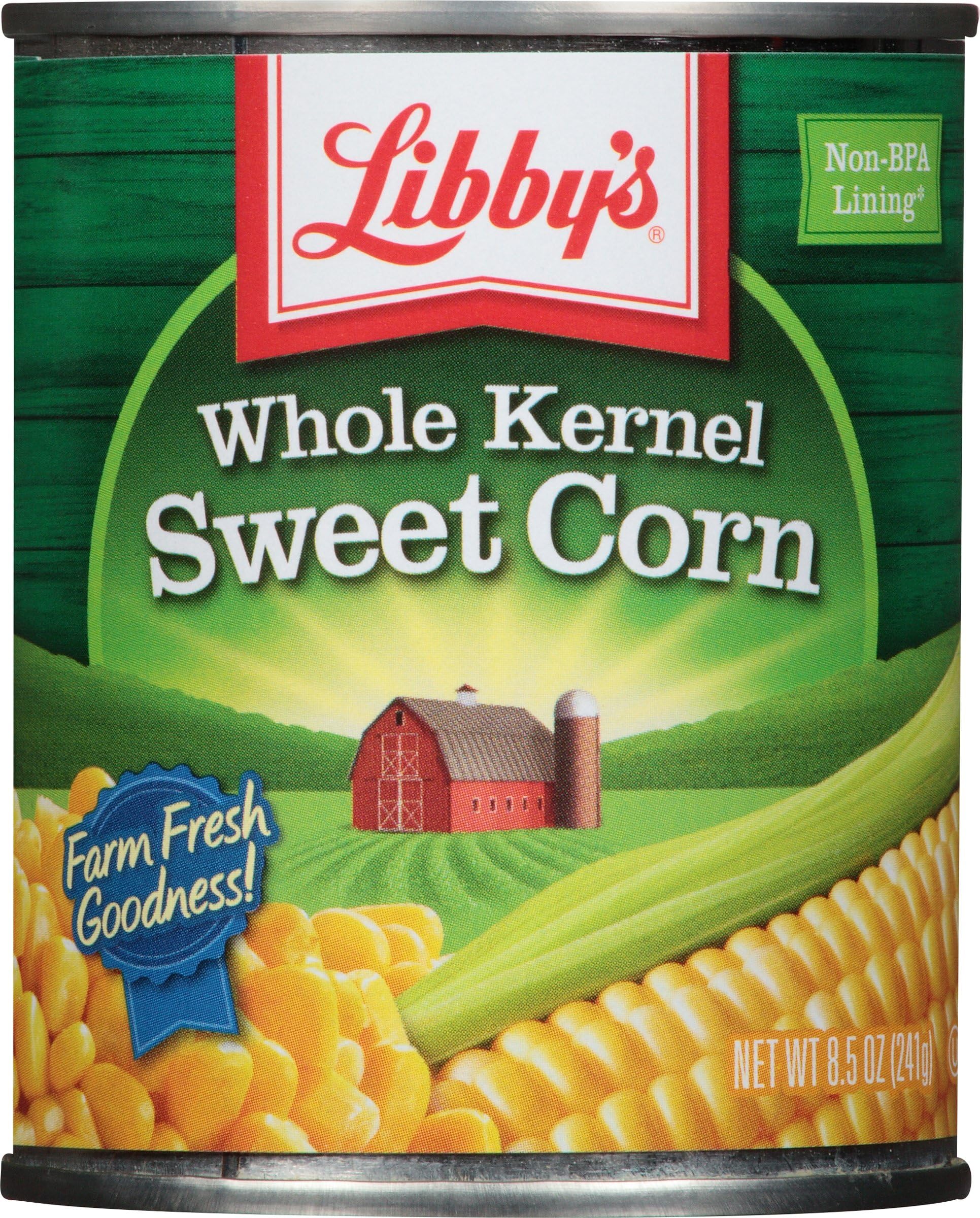 Amazon.com : Libby's Whole Kernel Sweet Corn, 8.5 Ounce(Pack of 12 ...