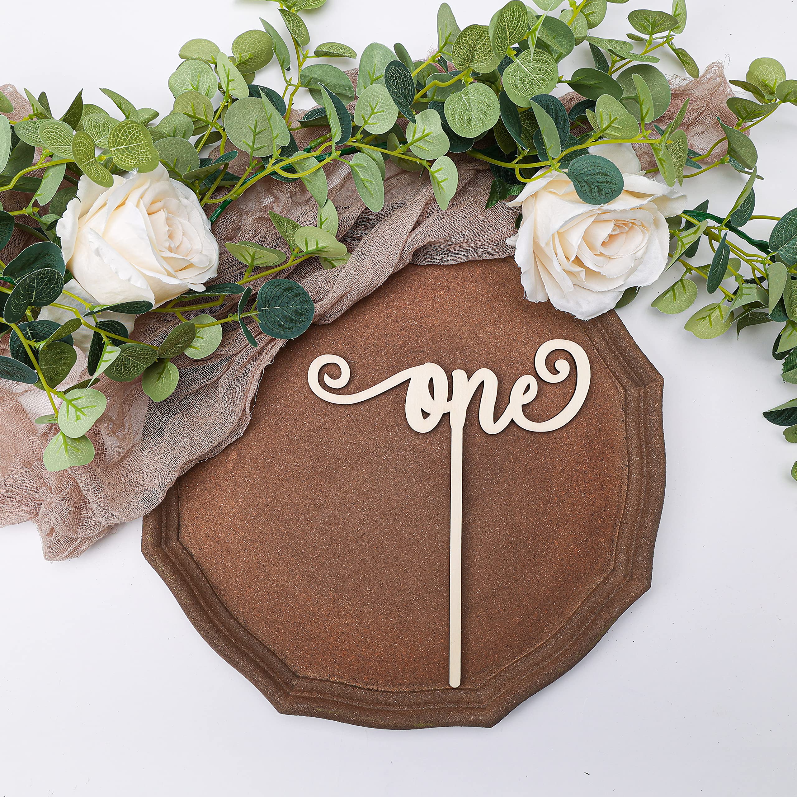 Buy Cake Topper One Year Old One Cake Topper -Rustic Wood Cake Topper ...
