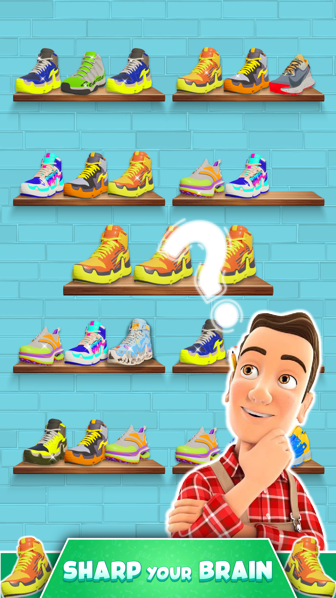 Sneaker Sort : Shoe Organizer For Closet - 3D Match Games - App on ...