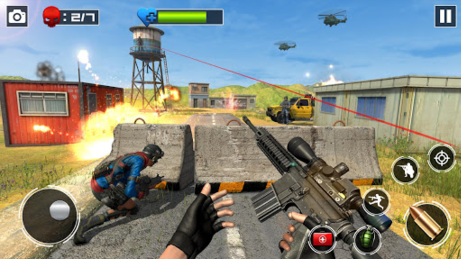 Frontline Swat Commando FPS Sniper Shooting Games 3d: Modern Warzone Terrorist Strike Battle Ops ...