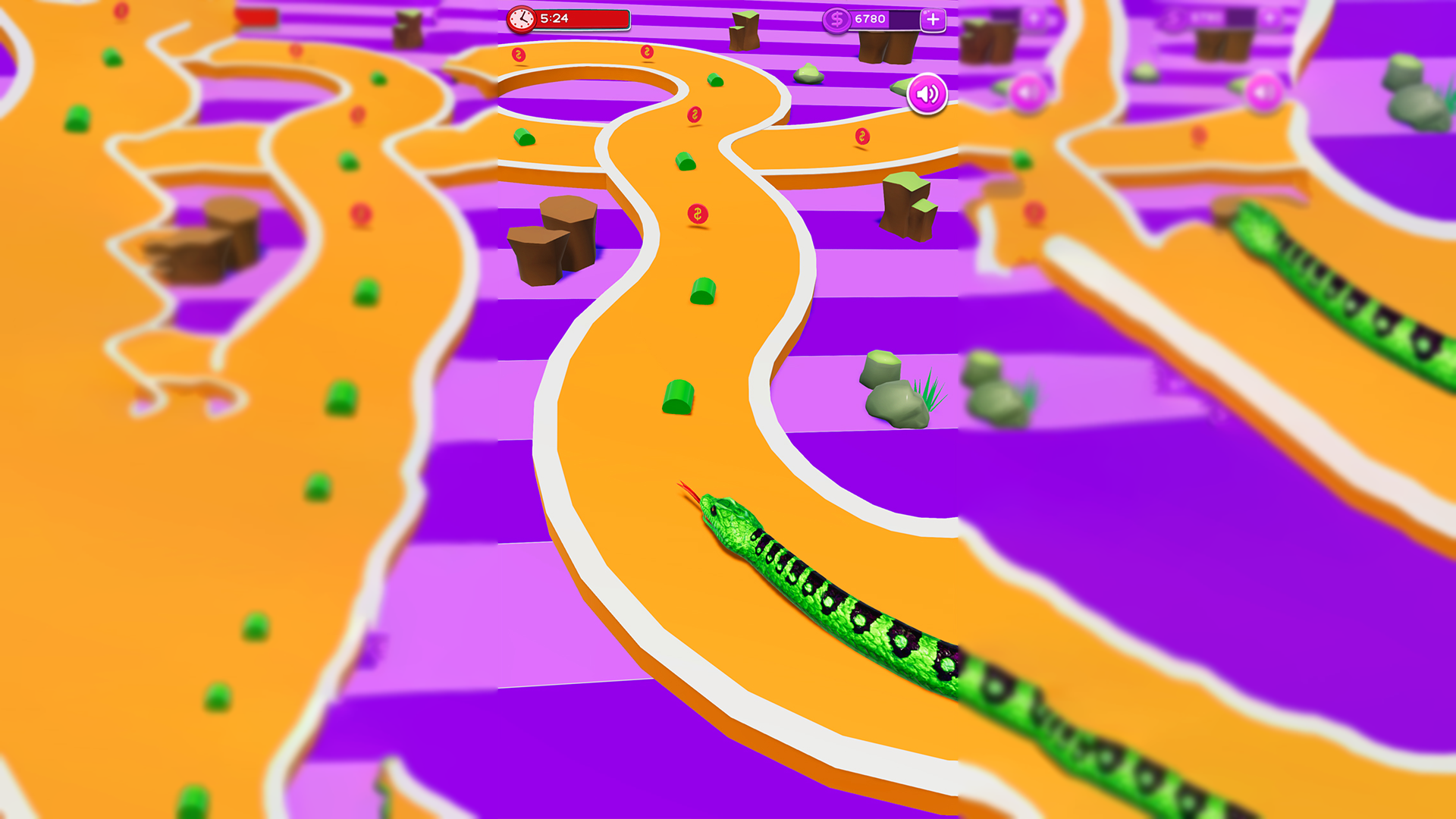 Snake Grow Run 3D - Worm Games Snake Run - Aplicativo na Amazon Appstore