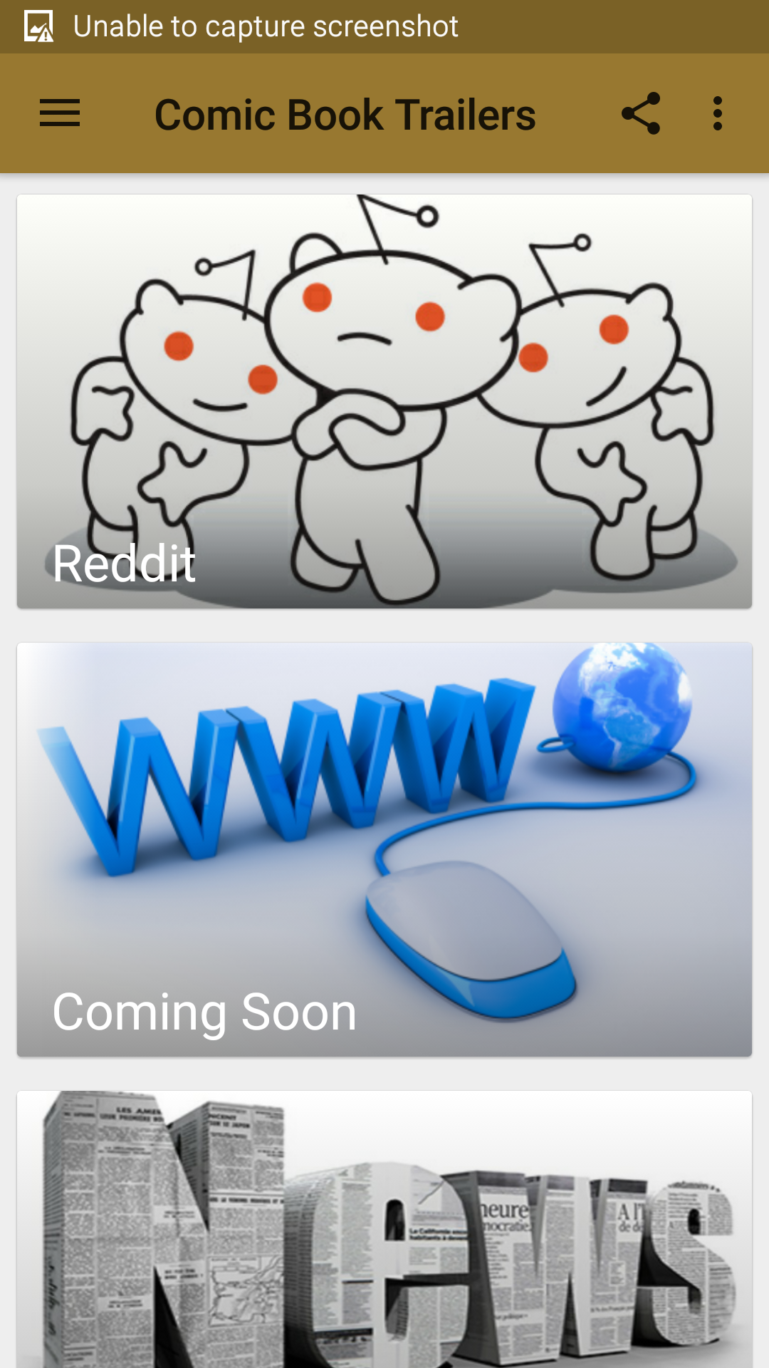 Comic Book Trailers App - App on Amazon Appstore