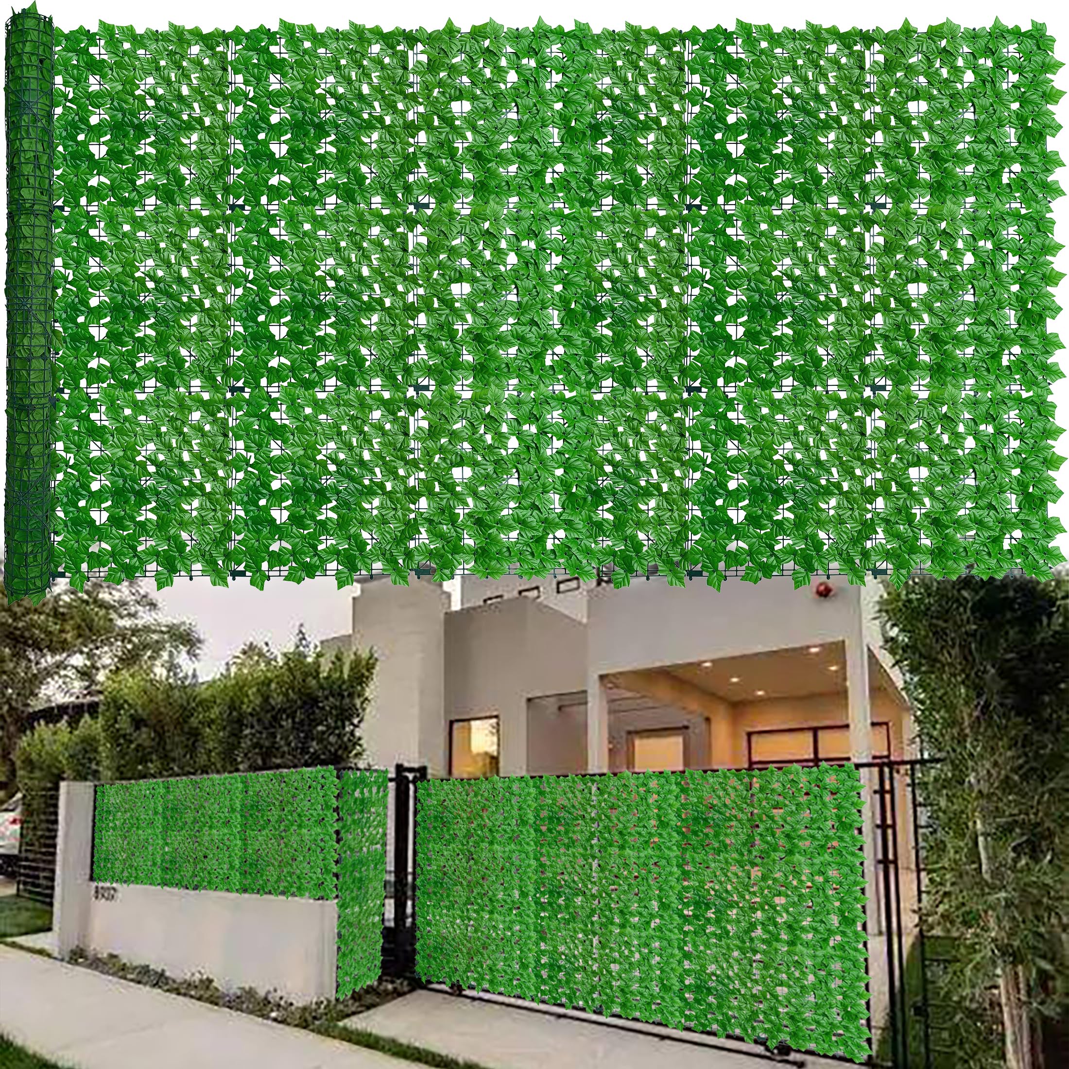 Snapklik.com : Artificial Ivy Fence Privacy Screen,60 X 120 Inch UV ...