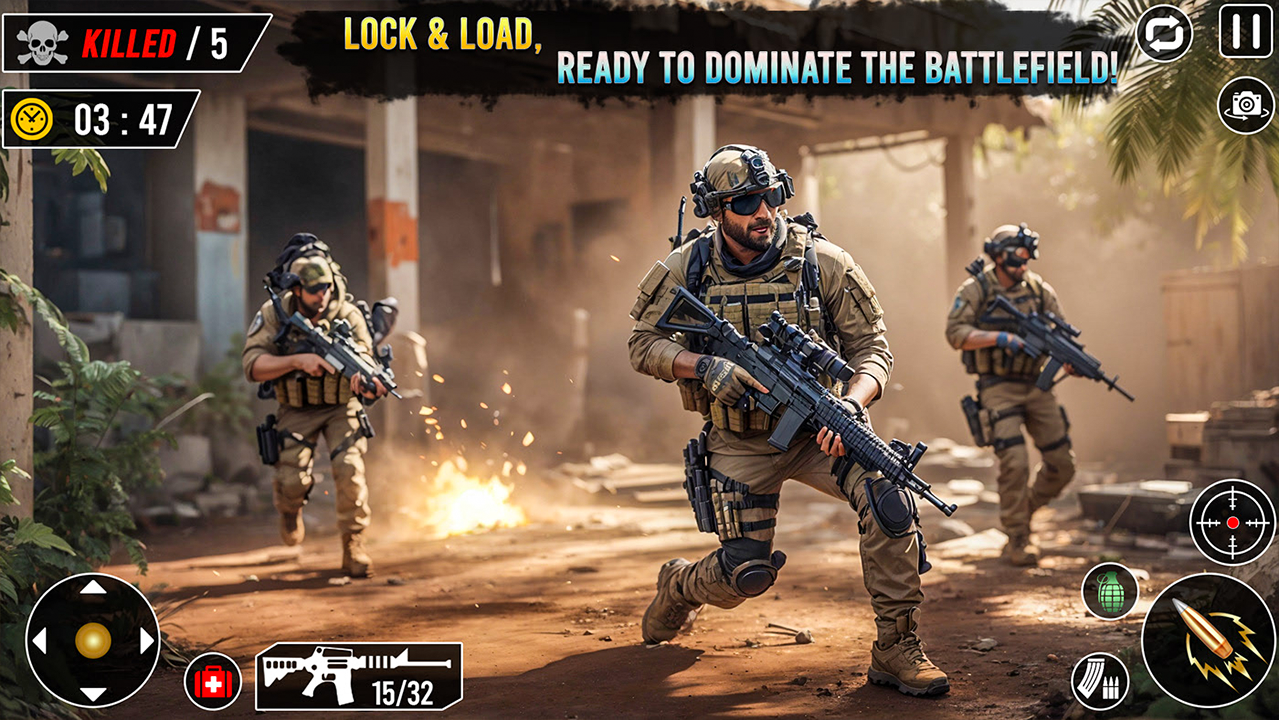 Real FPS Gun Shooting War Arena Simulator Games 2023 - Free FPS Sniper Gun Shooter Adventure ...