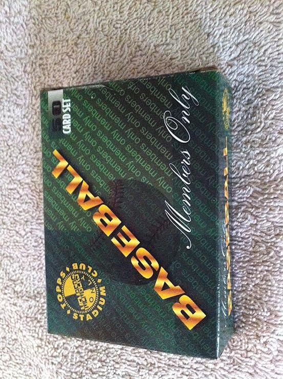 Amazon.com: 1995 Topps Stadium Club Baseball Members Only complete 50 ...