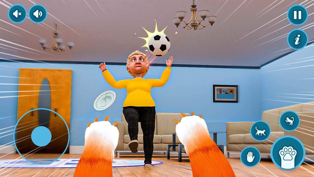 I AM Cat Simulator Naughty Kitten Chaos Vs Angry Granny- My Cat Prankster From Hell & Grandma ...