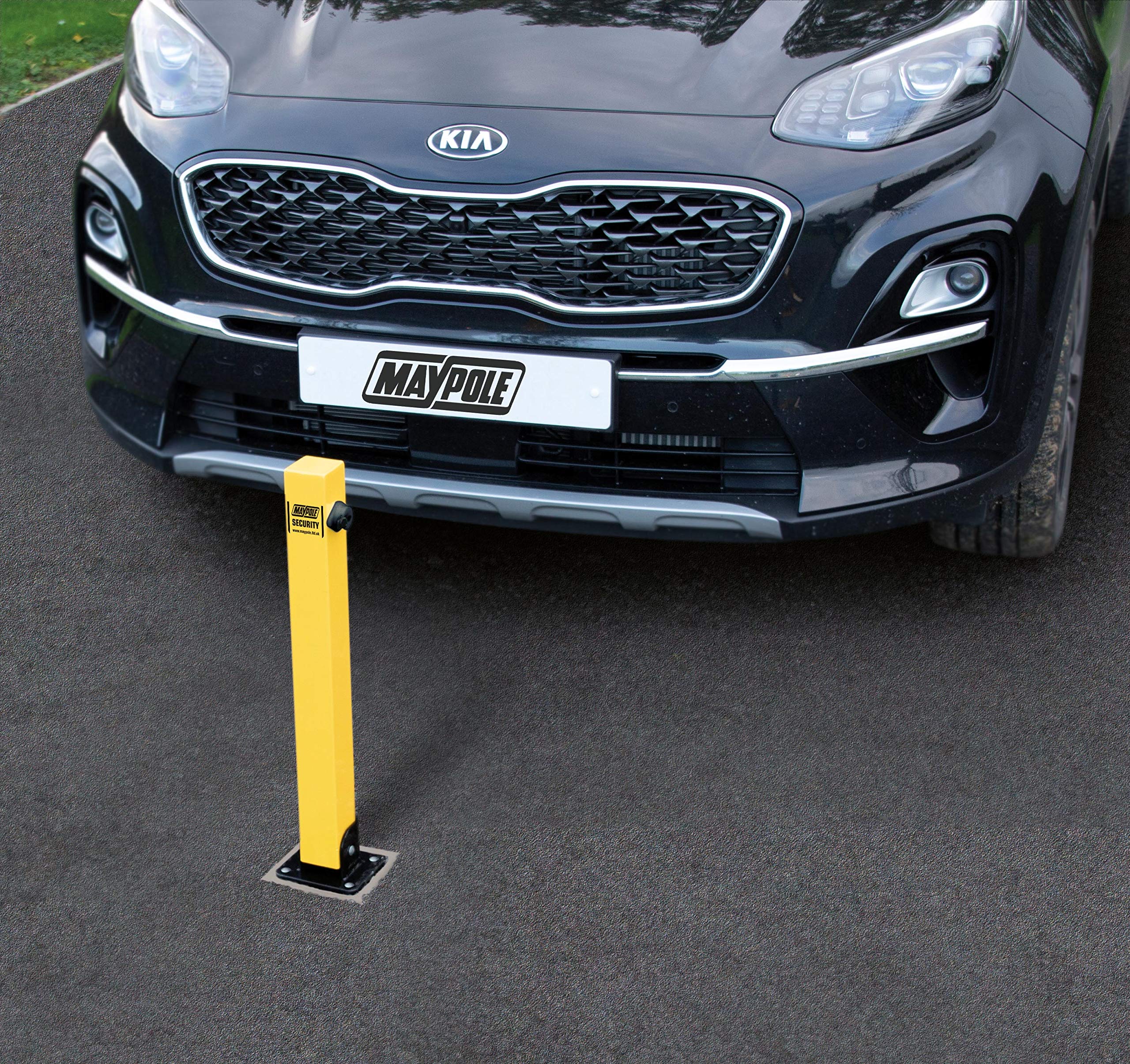 Maypole Square Fold Down Security Post With Integral Top Lock Suitable ...