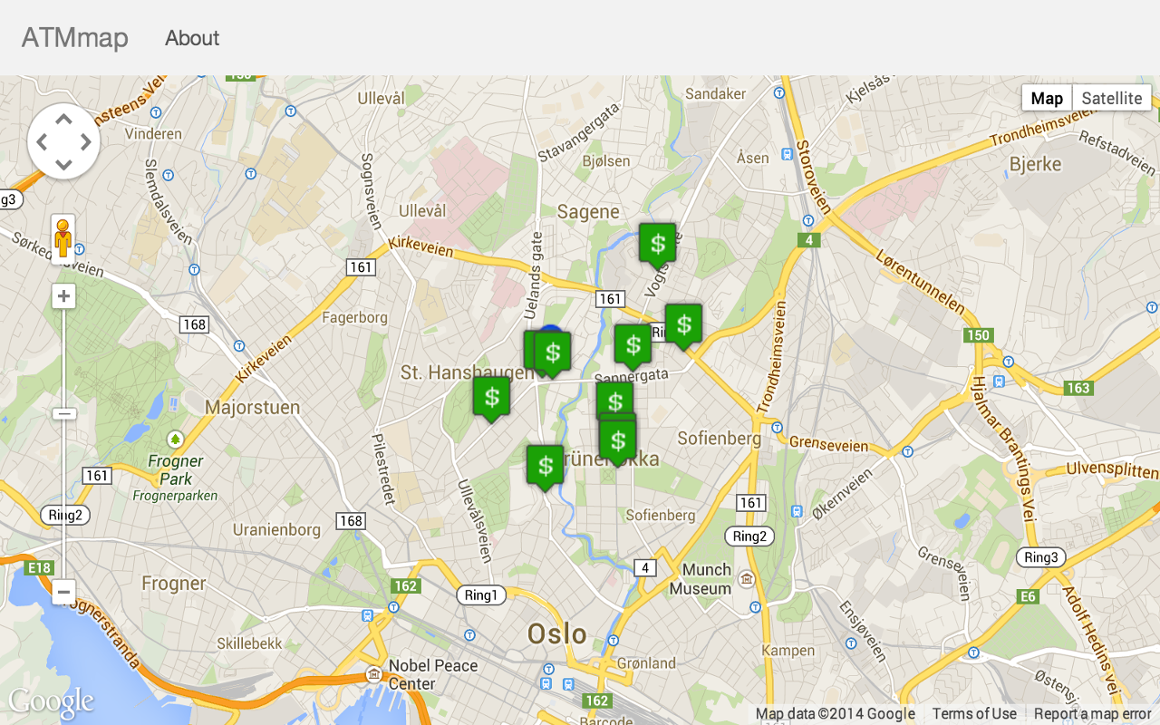 ATM map - App on the Amazon Appstore