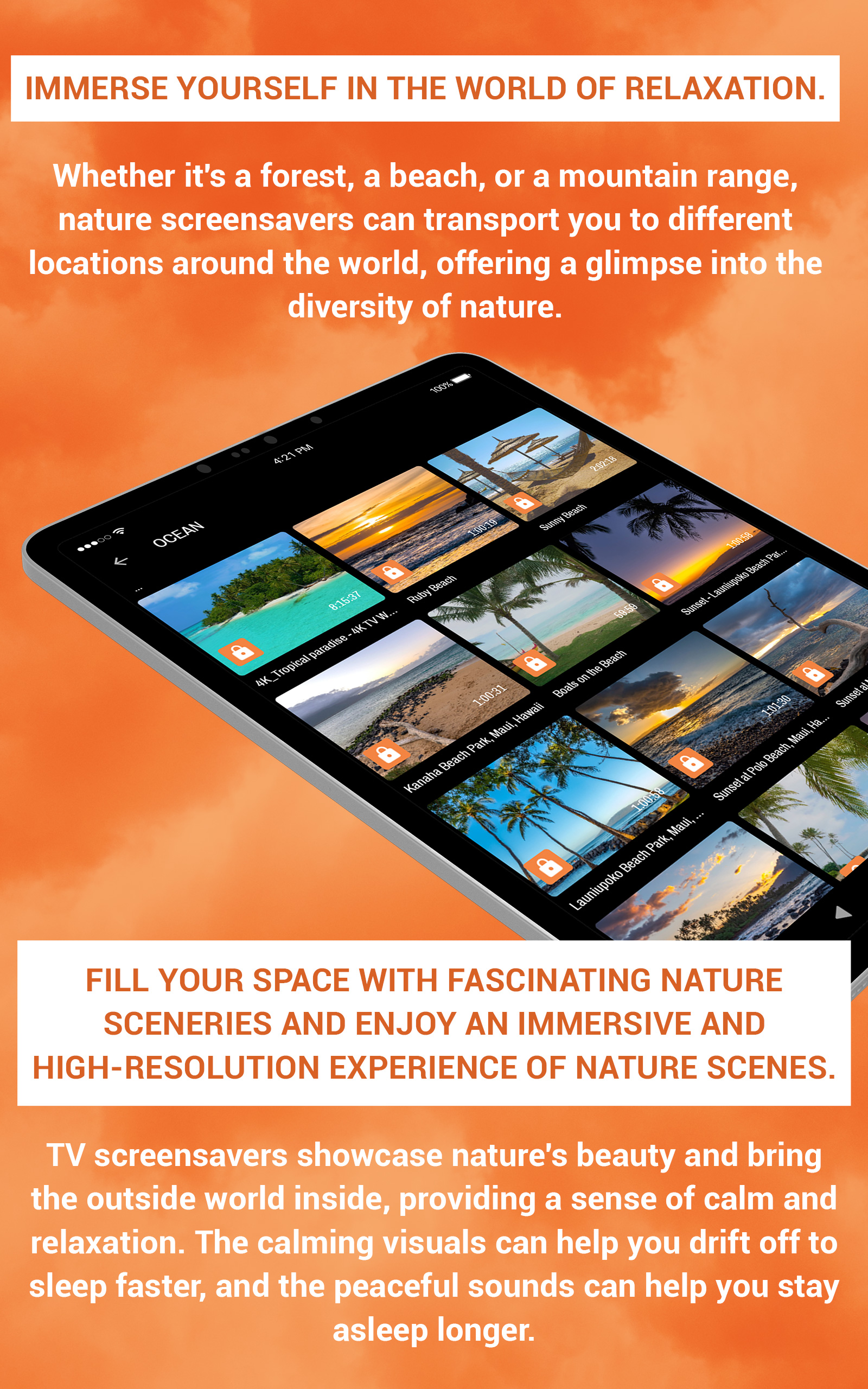 4K Screensavers for TV - App on Amazon Appstore