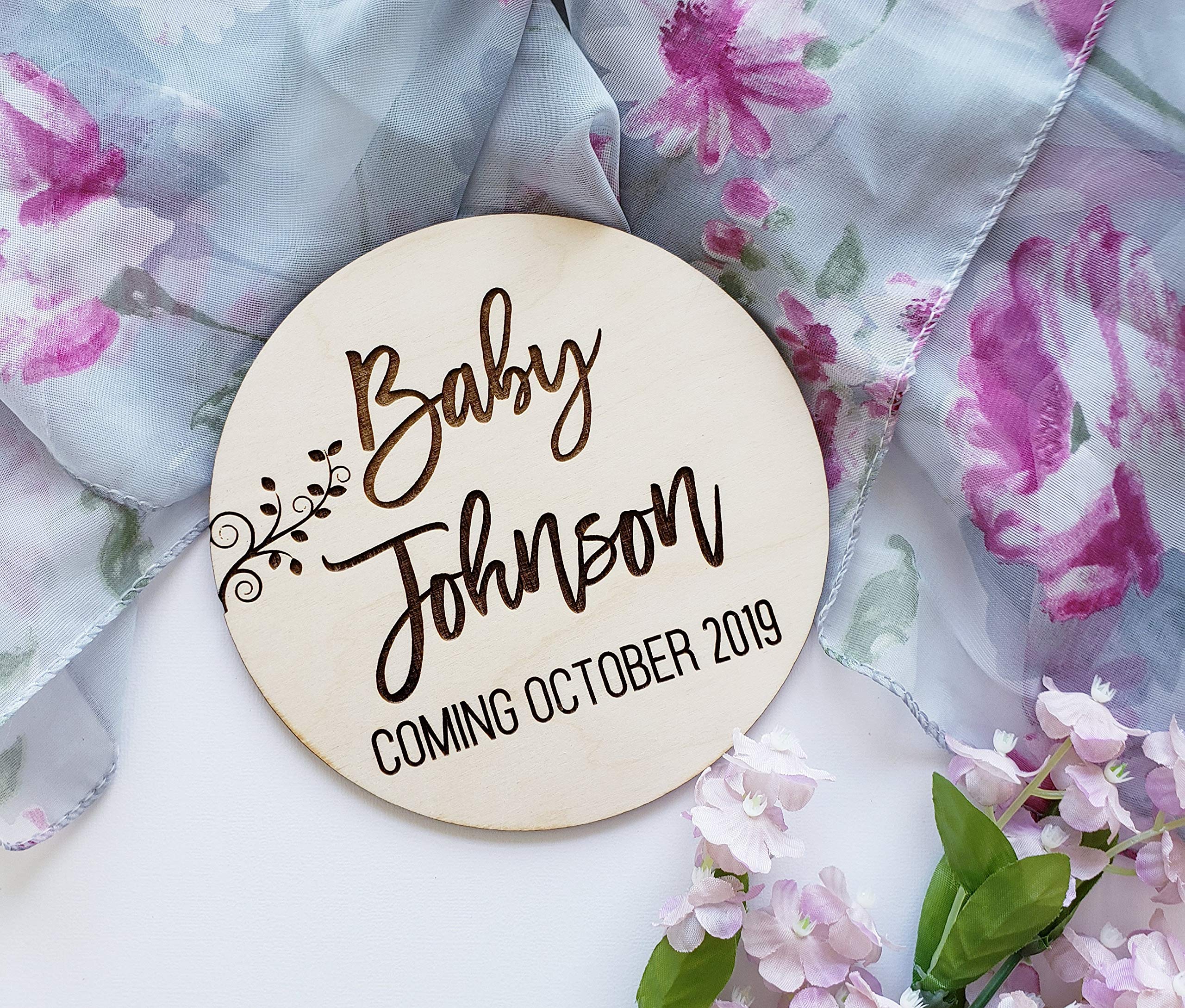 Buy Ced454sy Coming Soon Baby Wood Sign Baby Due Wooden Plaque Custom ...