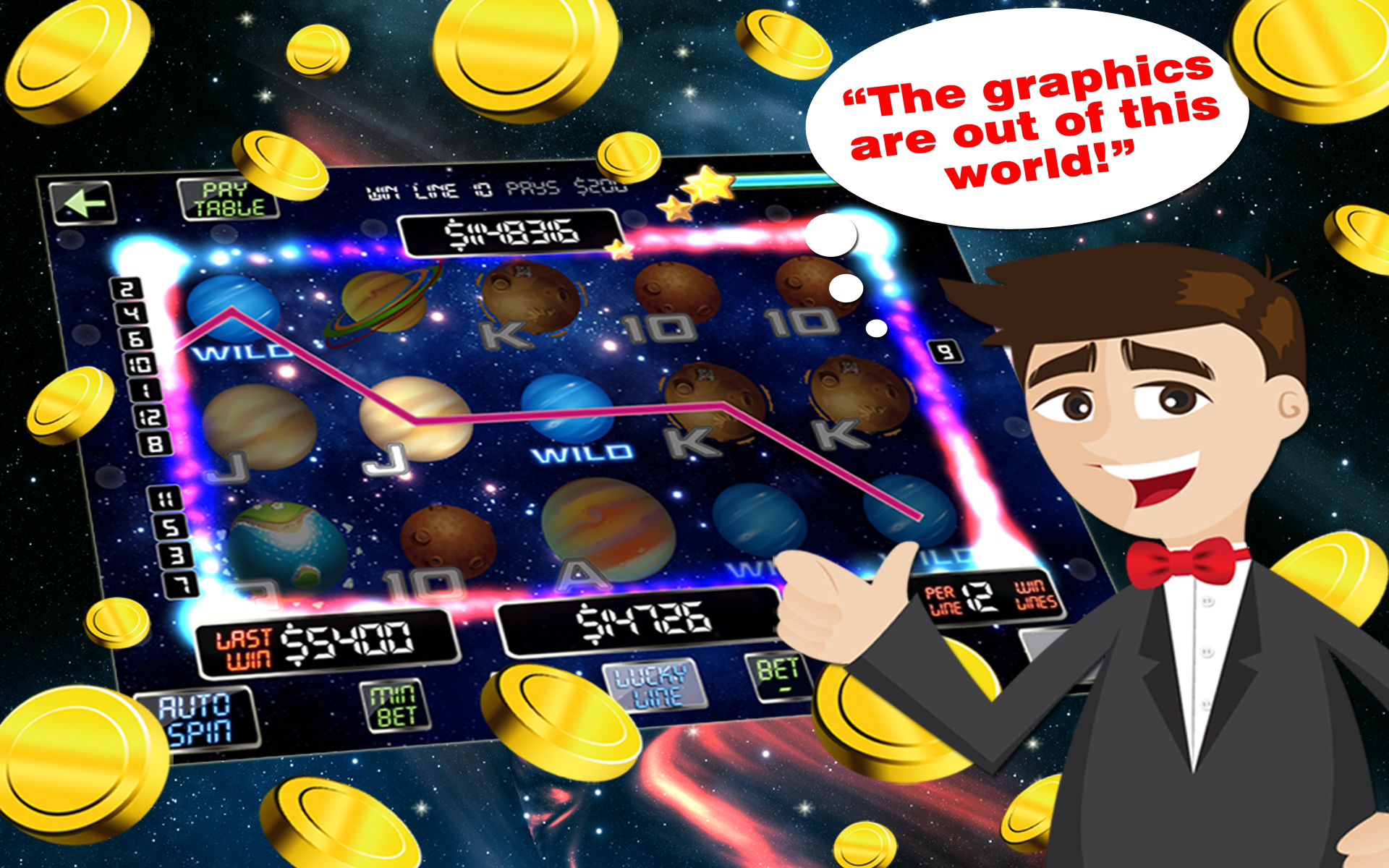 Cosmic Vegas Casino slots - Awesome bonus games to unlock - Unique ...