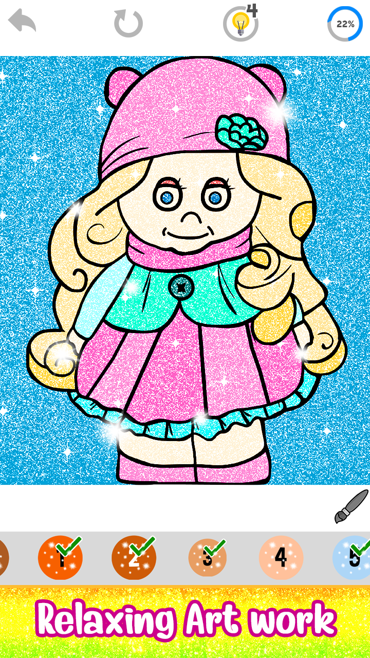 Dolls Color by Number - Girls Coloring Book Pages - App on Amazon Appstore