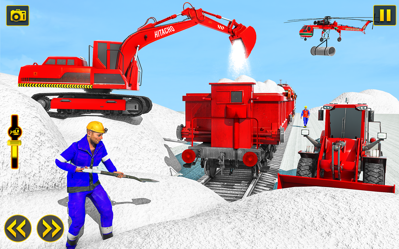 Grand Snow Excavator Simulator - Road Construction Crane Games - City ...