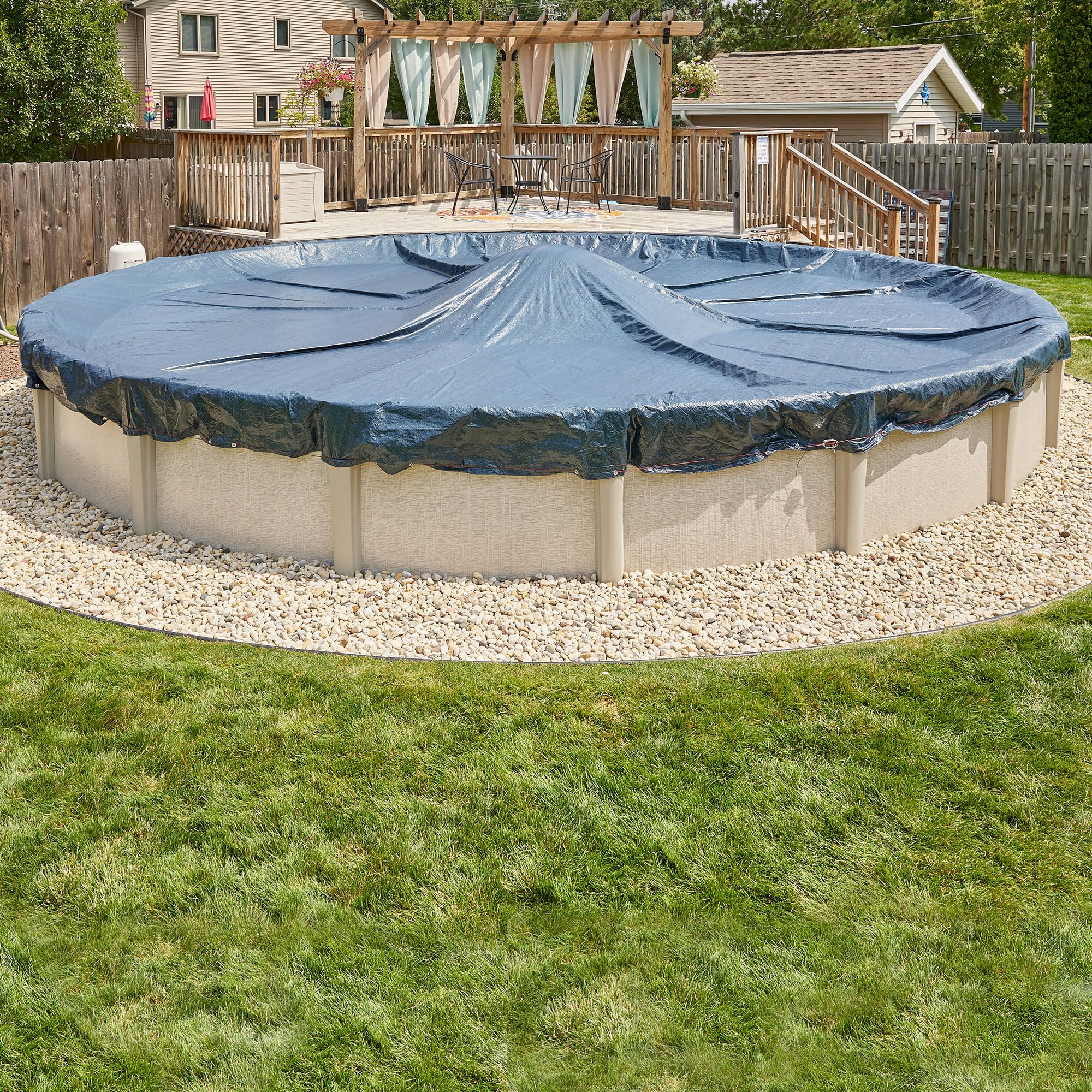Snapklik.com : Dohenys Commercial-Grade Winter Pool Covers For Above ...