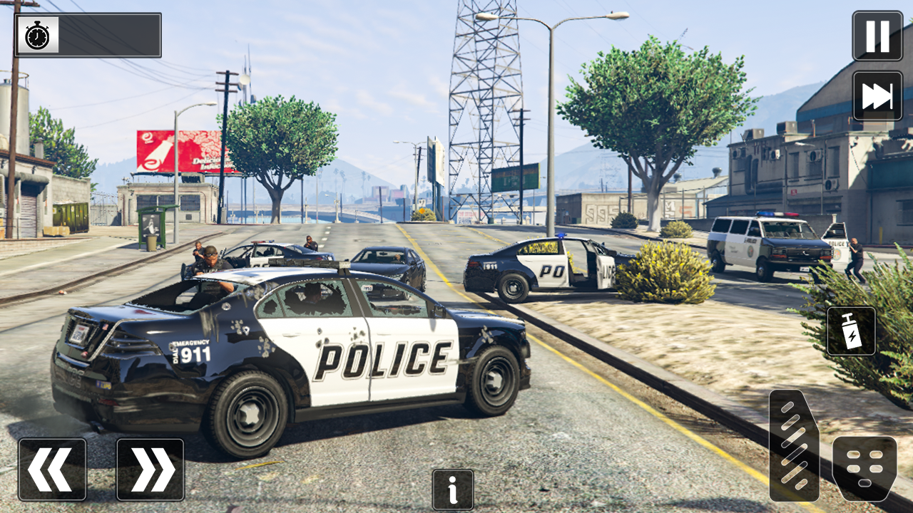 Urban Open World Police Car Chase Racing Game: Grand Track Gangster ...