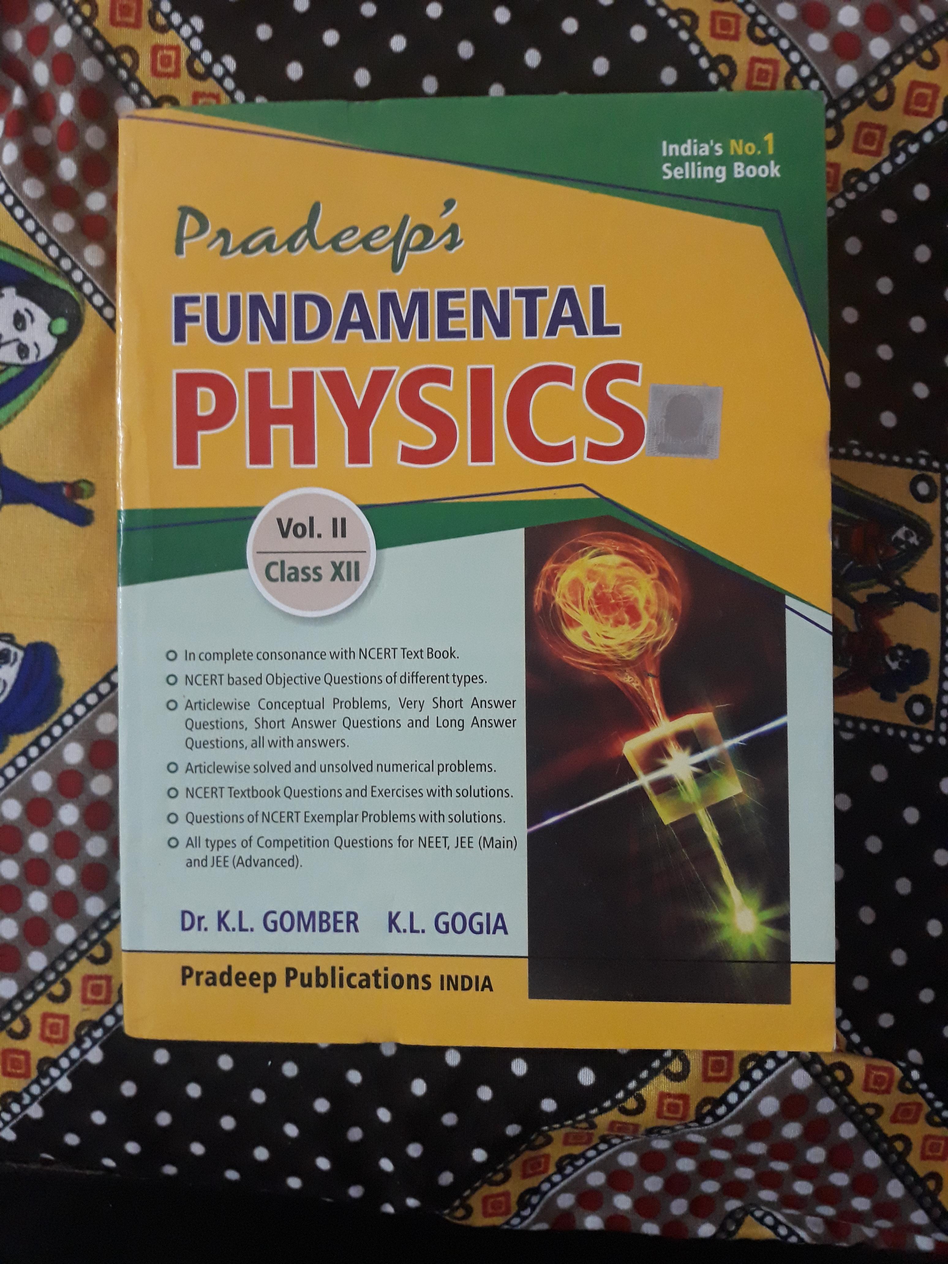 Pradeep's Fundamental Physics for Class 12 (Set of 2 Vol.) Examination ...