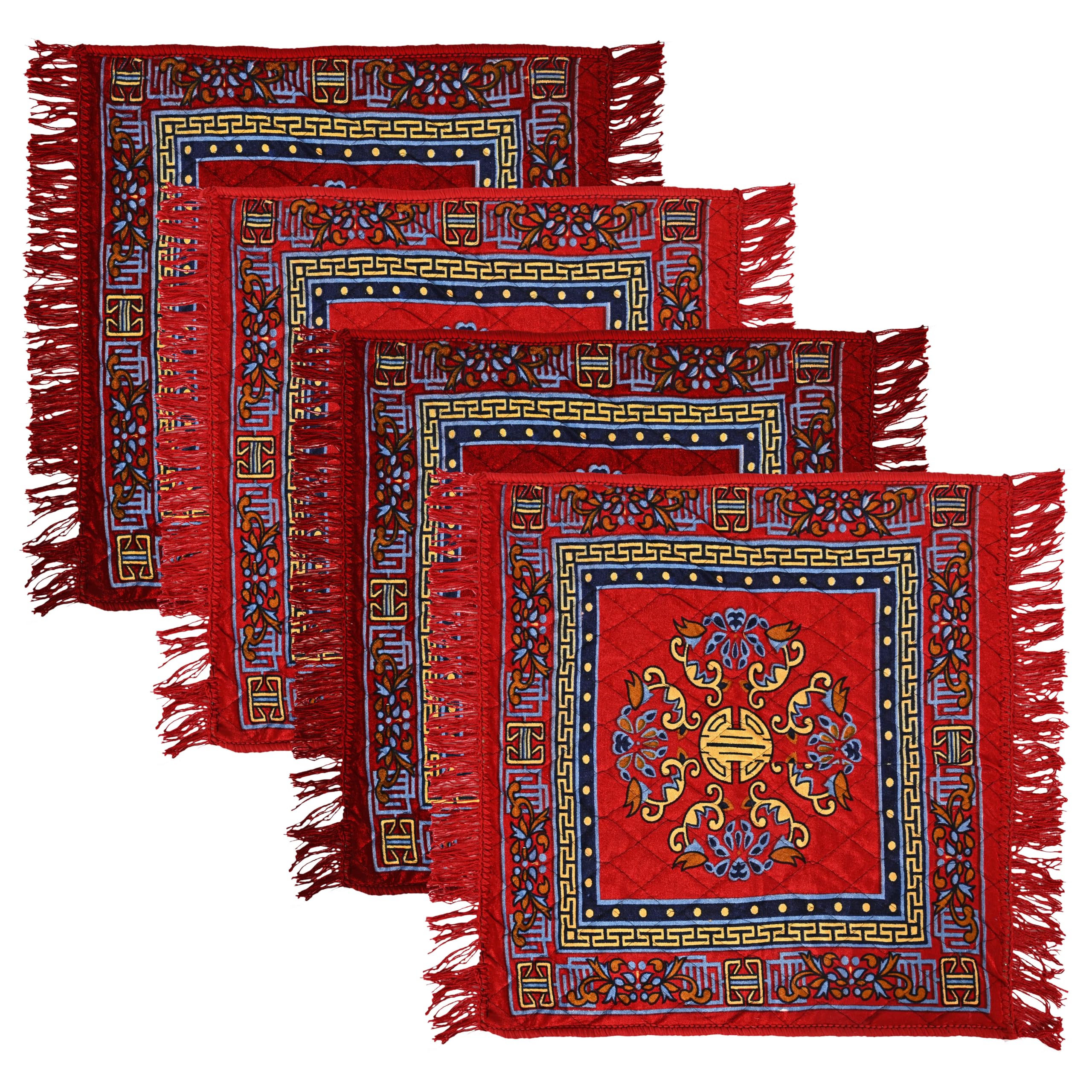 Buy Kuber Industries (Set of 4) Traditional Asana for Puja - Soft ...