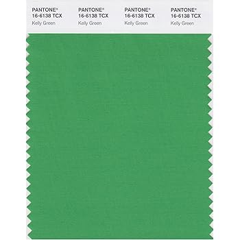 PANTONE Smart 16-6138X Color Swatch Card, Kelly Green - House Paint ...