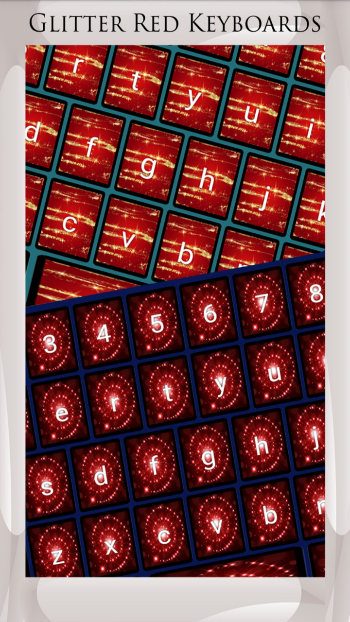 Glitter Red Keyboards - App on Amazon Appstore