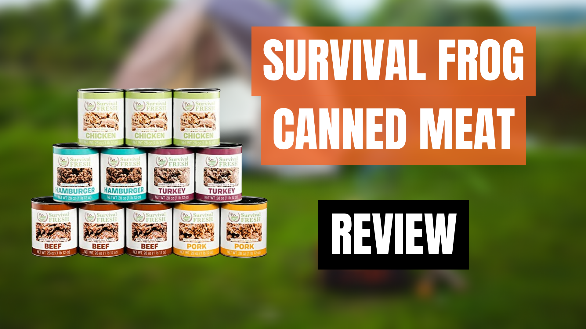 Watch Survival Frog Mixed Canned Meat Review on Amazon Live