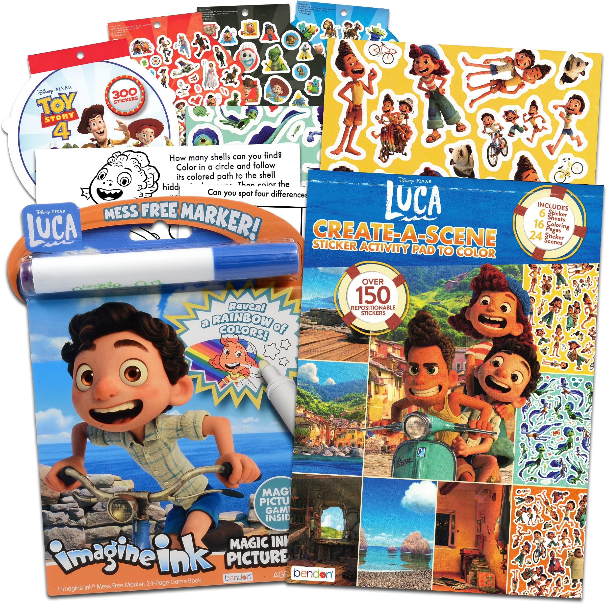 Amazon.com: Disney Bluey Magic Ink Coloring Book Set Kids Toddlers ...