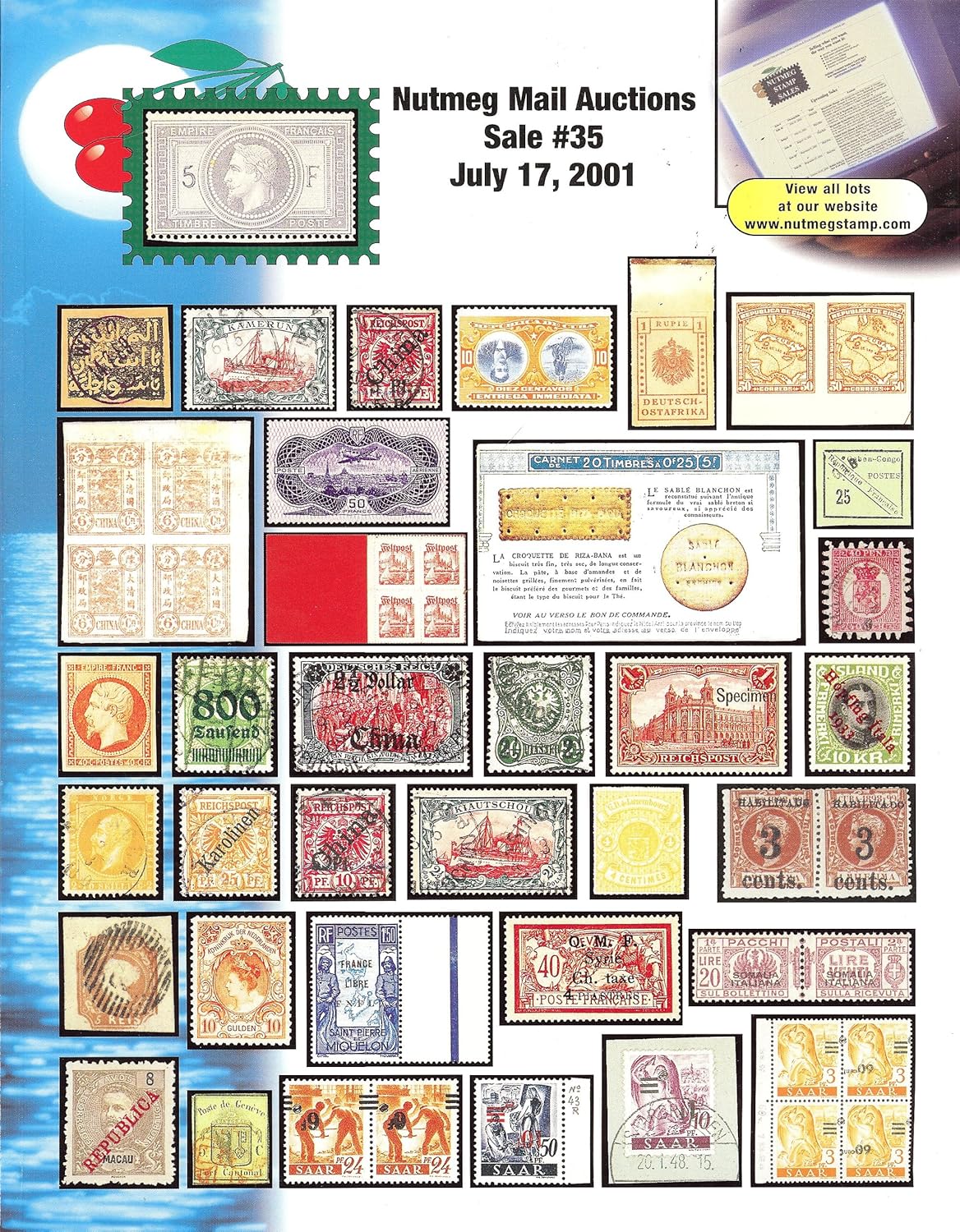 Nutmeg Stamp Sales - Foreign (Stamp Auction Catalog): Nutmeg Stamp ...