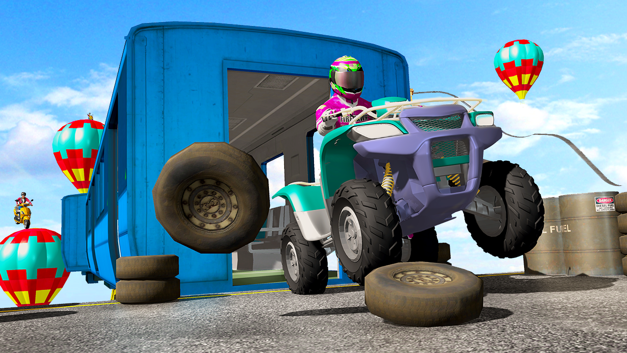 Quad Bike Racing Game Stunts Master: Tricky Ramp High School Atv Bike ...