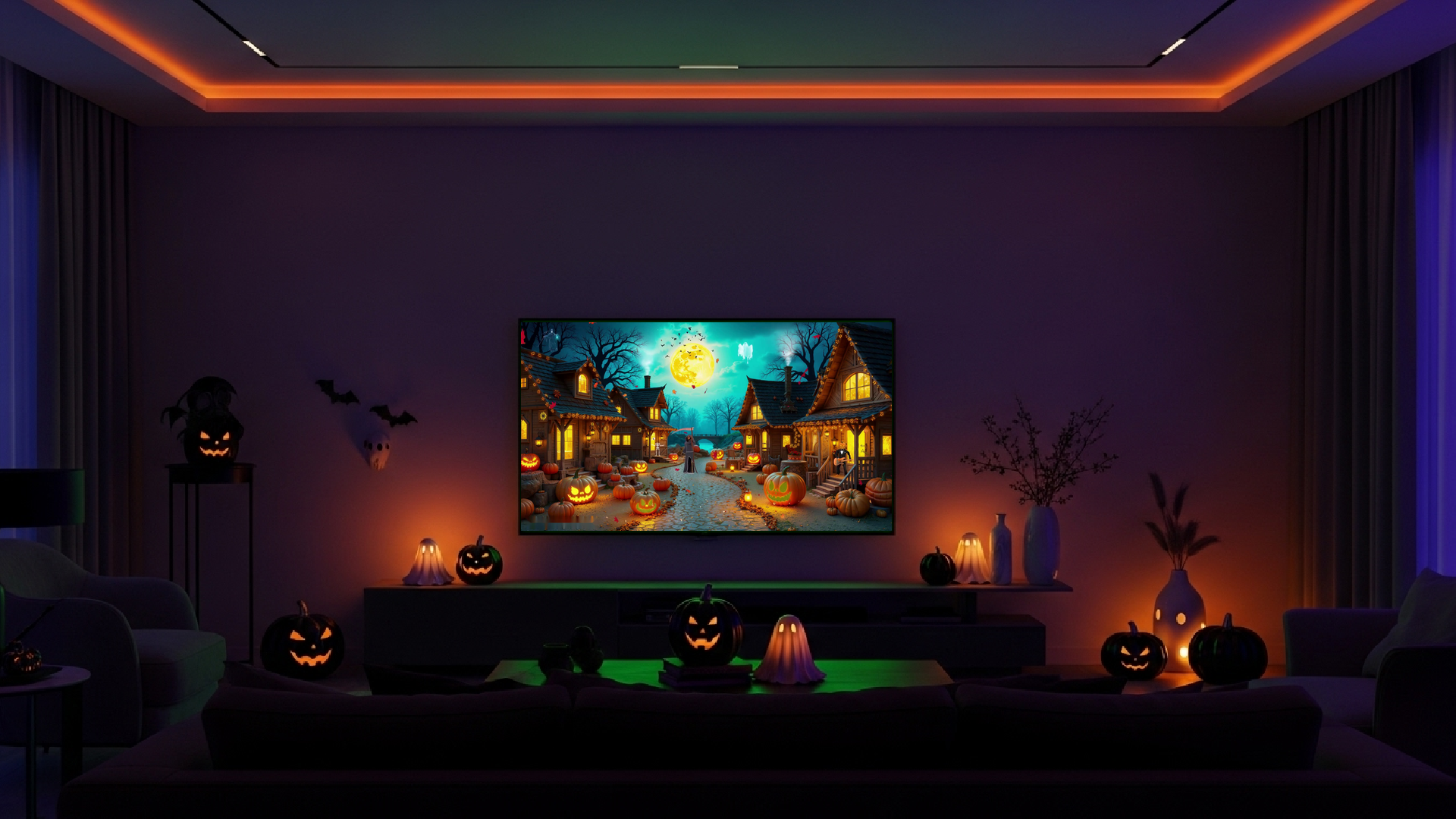 Spooky Halloween Town - Animated Screensaver for Fire TV & Tablets ...