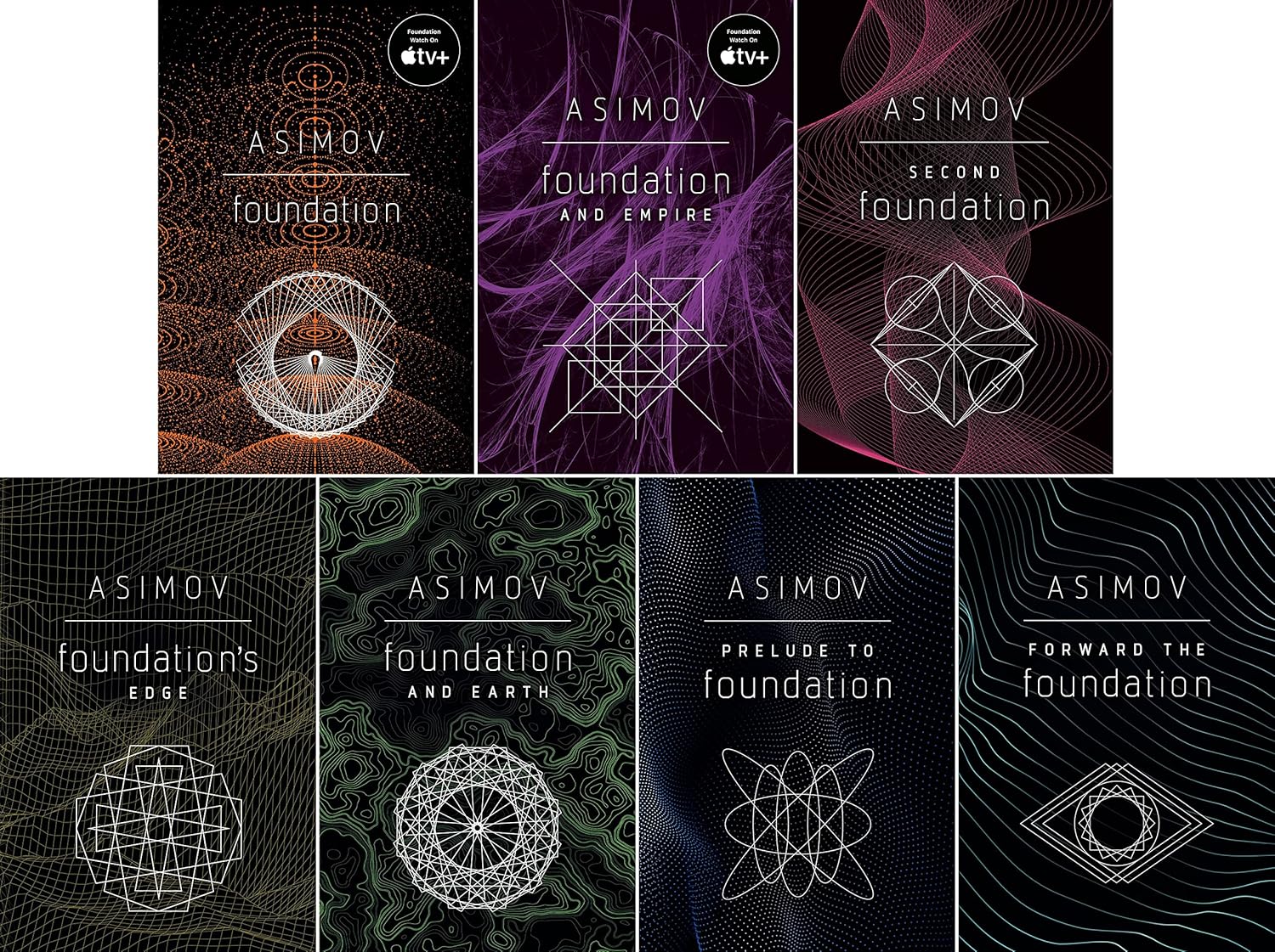 Foundation Complete Series by Isaac Asimov, 1-7 Book Set Collection ...
