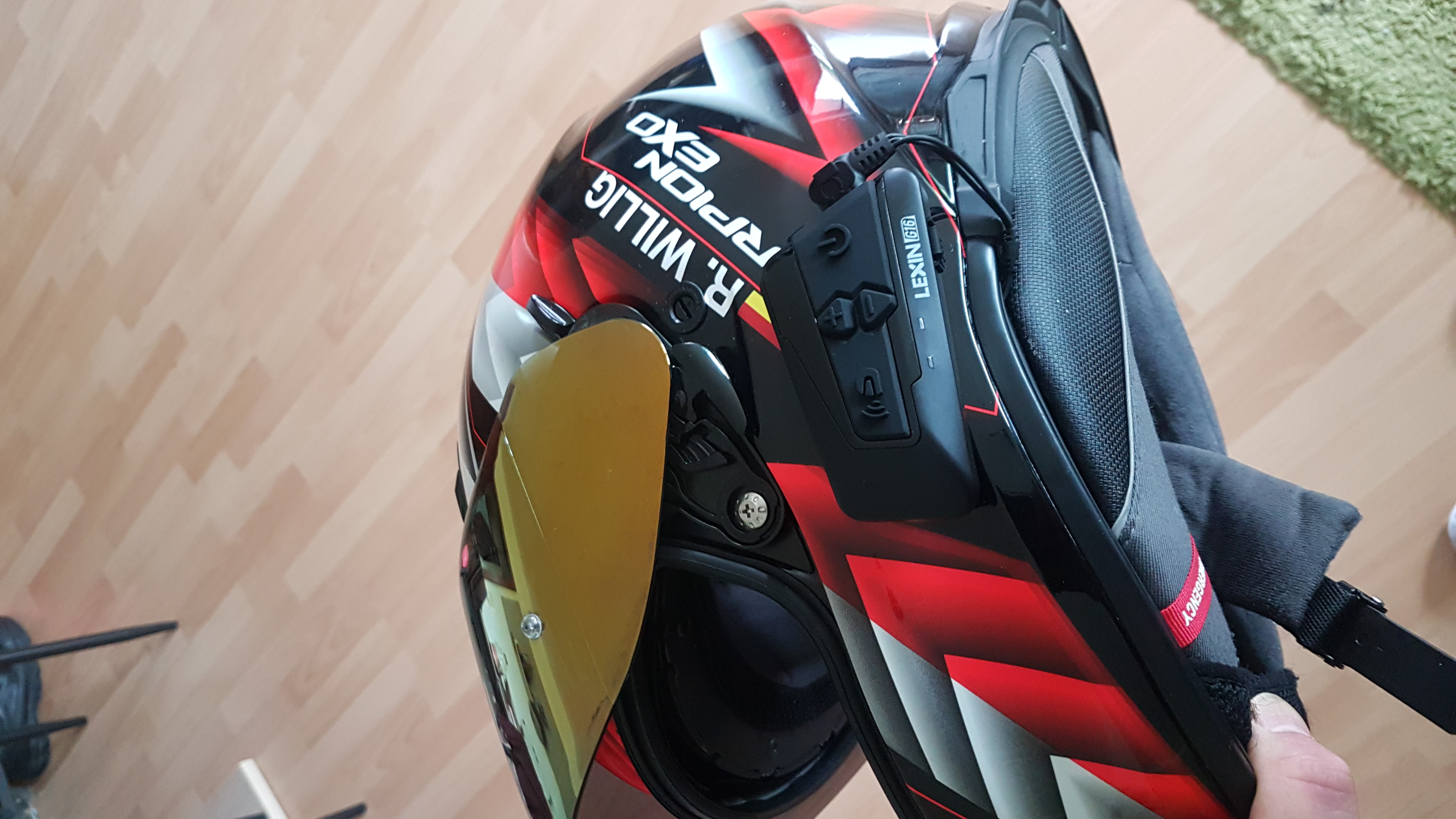 LEXIN G16 Motorrad Intercom, Helm Bluetooth 5.0 Headset bis zu 16 ...