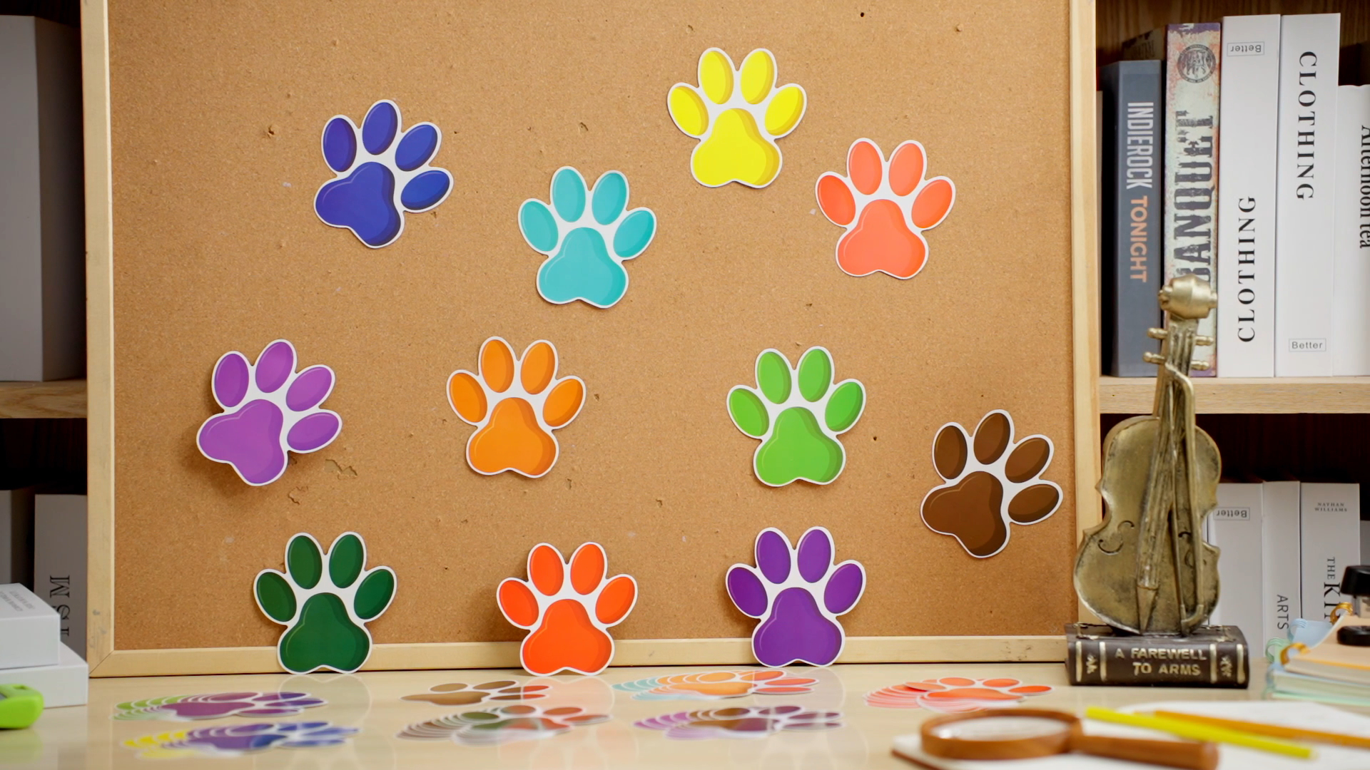 Dog Paw Print Paw Prints Bulletin Board Classroom Decorations Bulletin ...