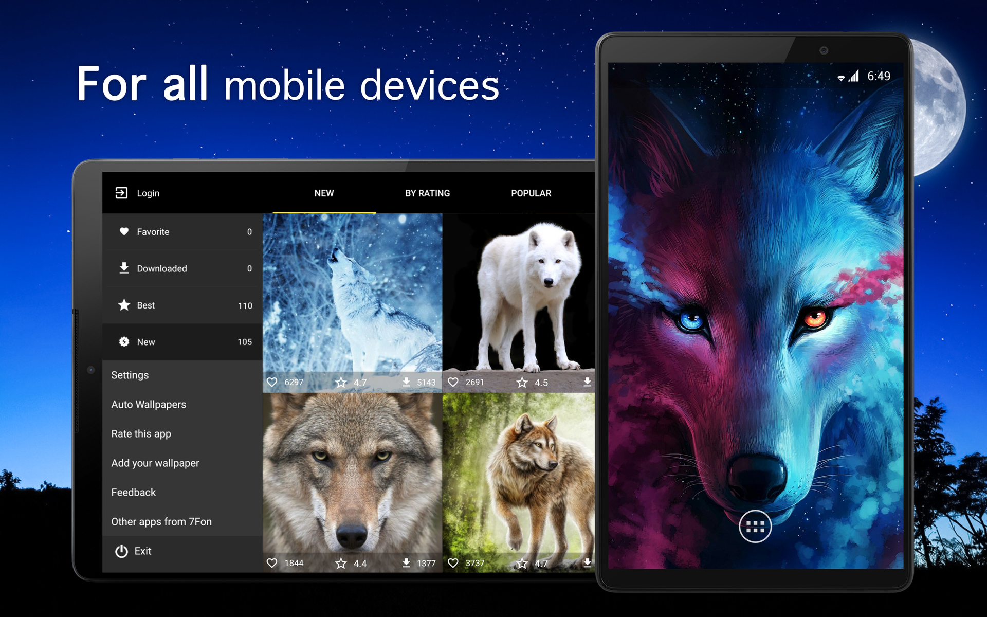 Wolf Wallpapers and Backgrounds apps 4k - App on the Amazon Appstore