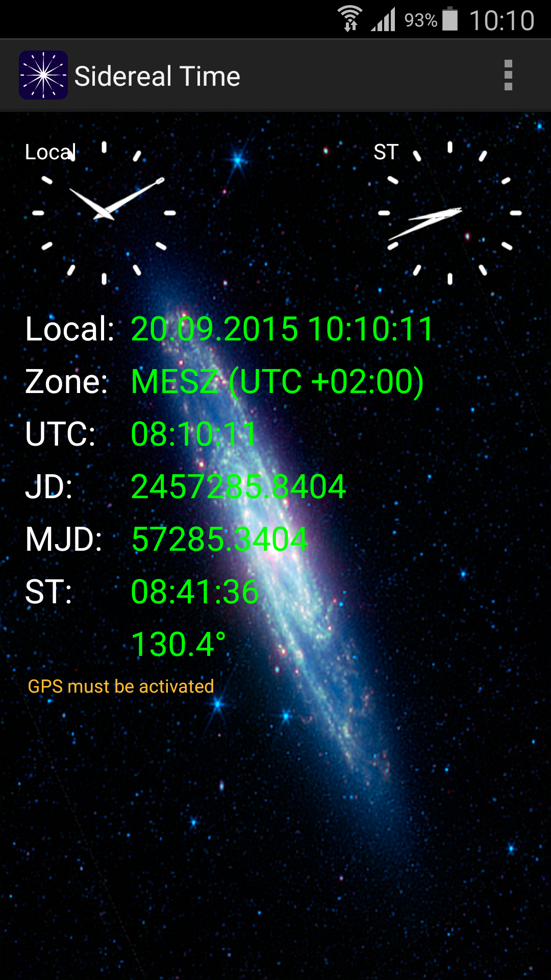 Sidereal Time - App on the Amazon Appstore