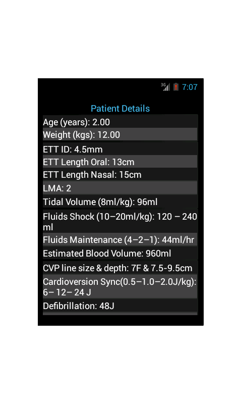 Paediatric Anaesthesia Calculator Geertshuis:Amazon.co.uk:Appstore for ...