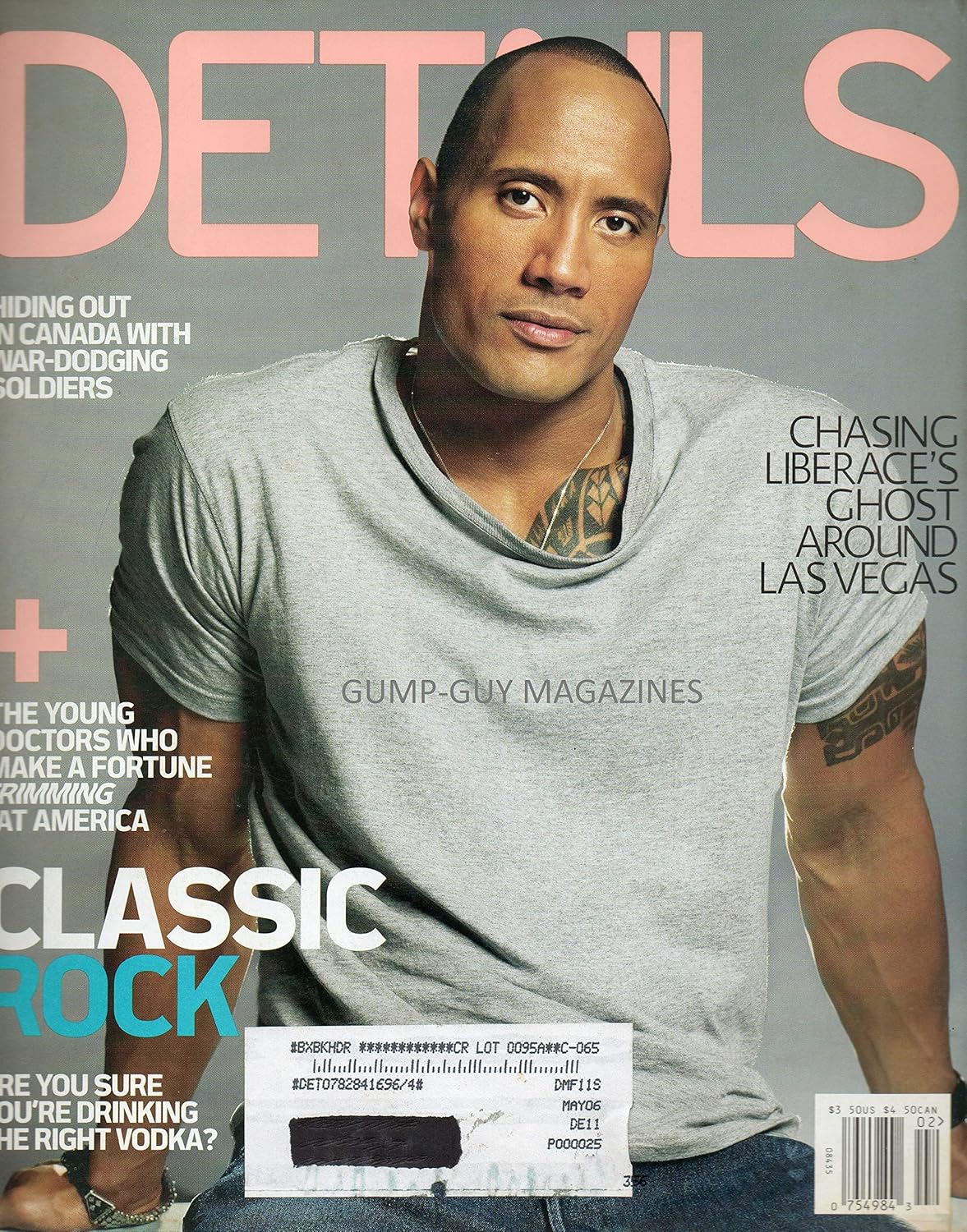 DETAILS MAGAZINE-DWAYNE "THE ROCK" JOHNSON- JANUARY/FEBRUARY 2005 ...