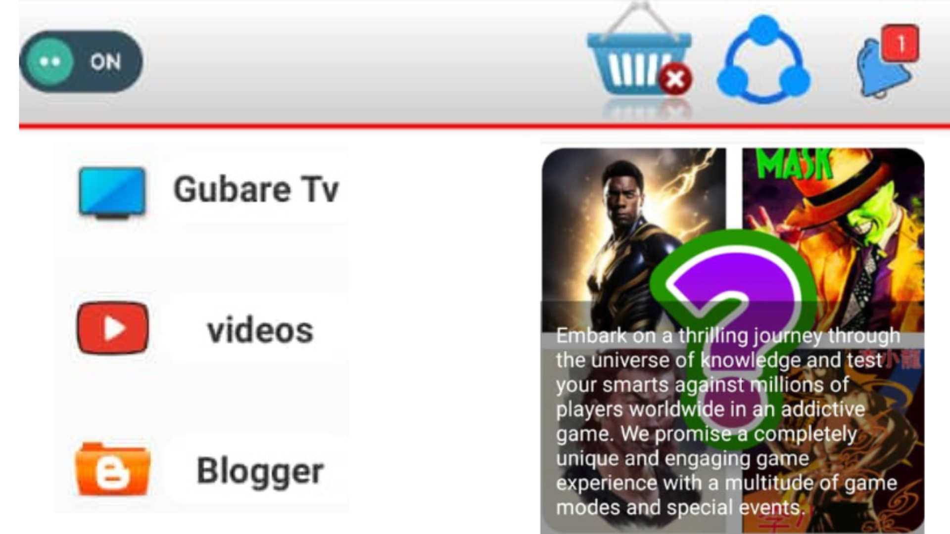 Gubare Tv Game - App on Amazon Appstore