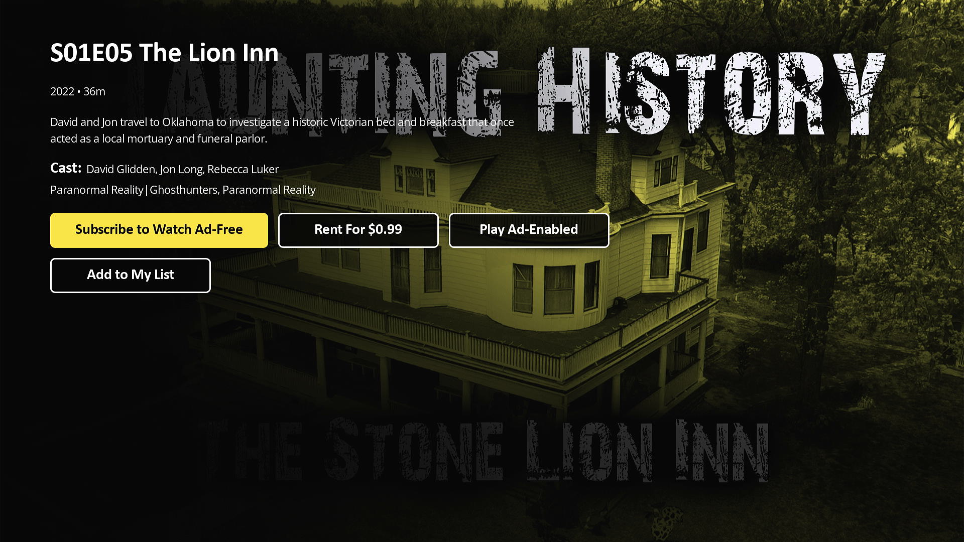 Paranormal Investigation TV - Real Ghost Hunting - Bigfoot - UFO ...