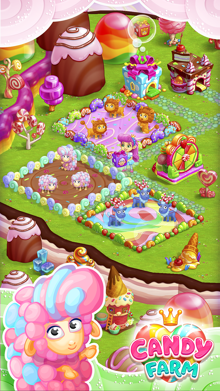 Sweet Candy Farm with magic Bubbles and Puzzles - App on Amazon Appstore