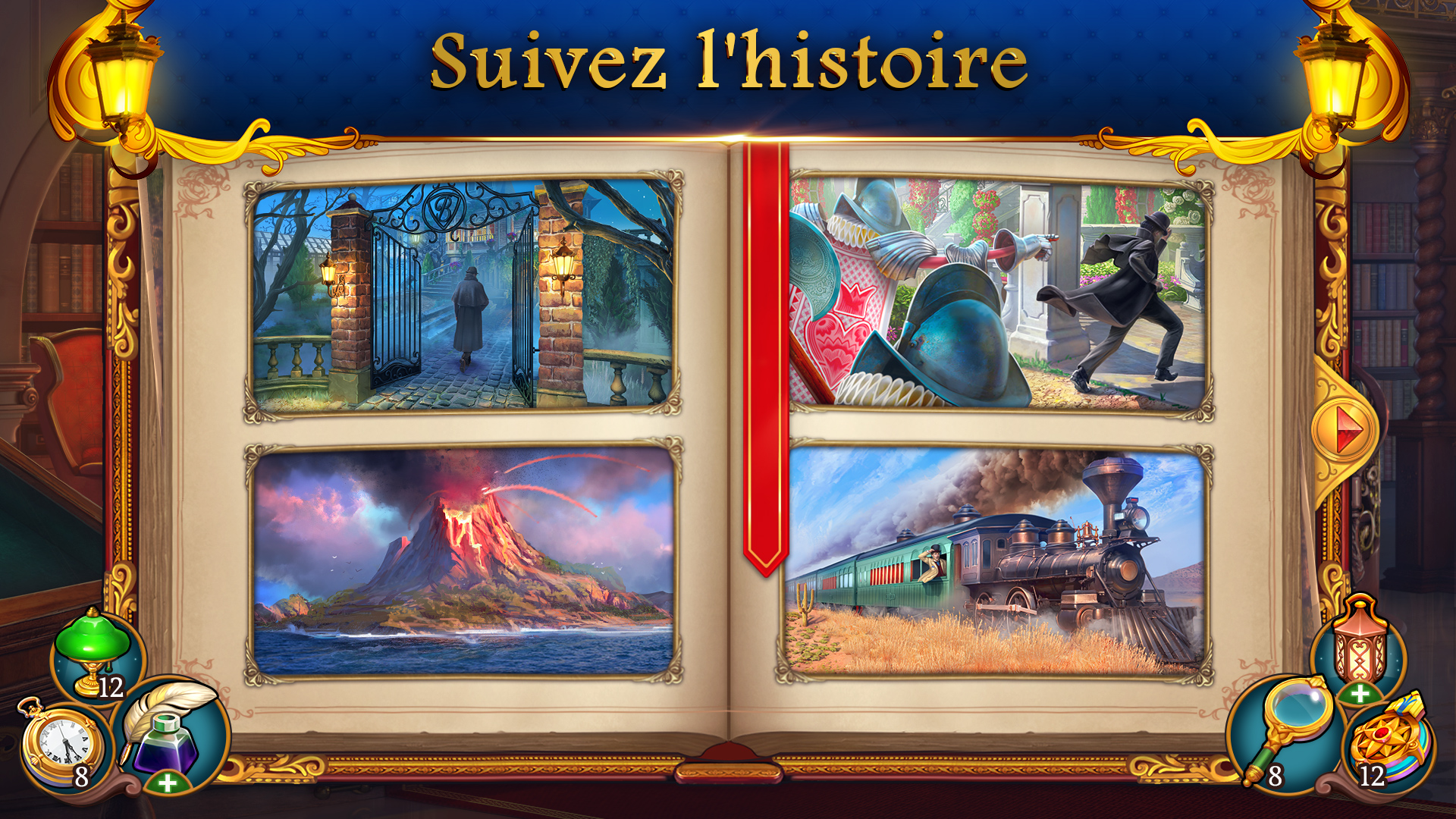 Sherlock · Jeu gratuit d'objets cachés et de match-3 · Une grande ...