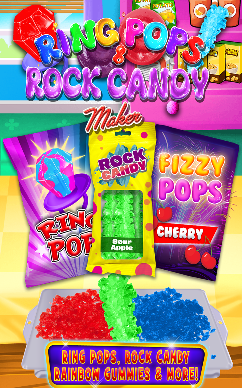 Ring Pops & Rock Candy Maker - Kids Rainbow Cooking Games FREE:Amazon ...