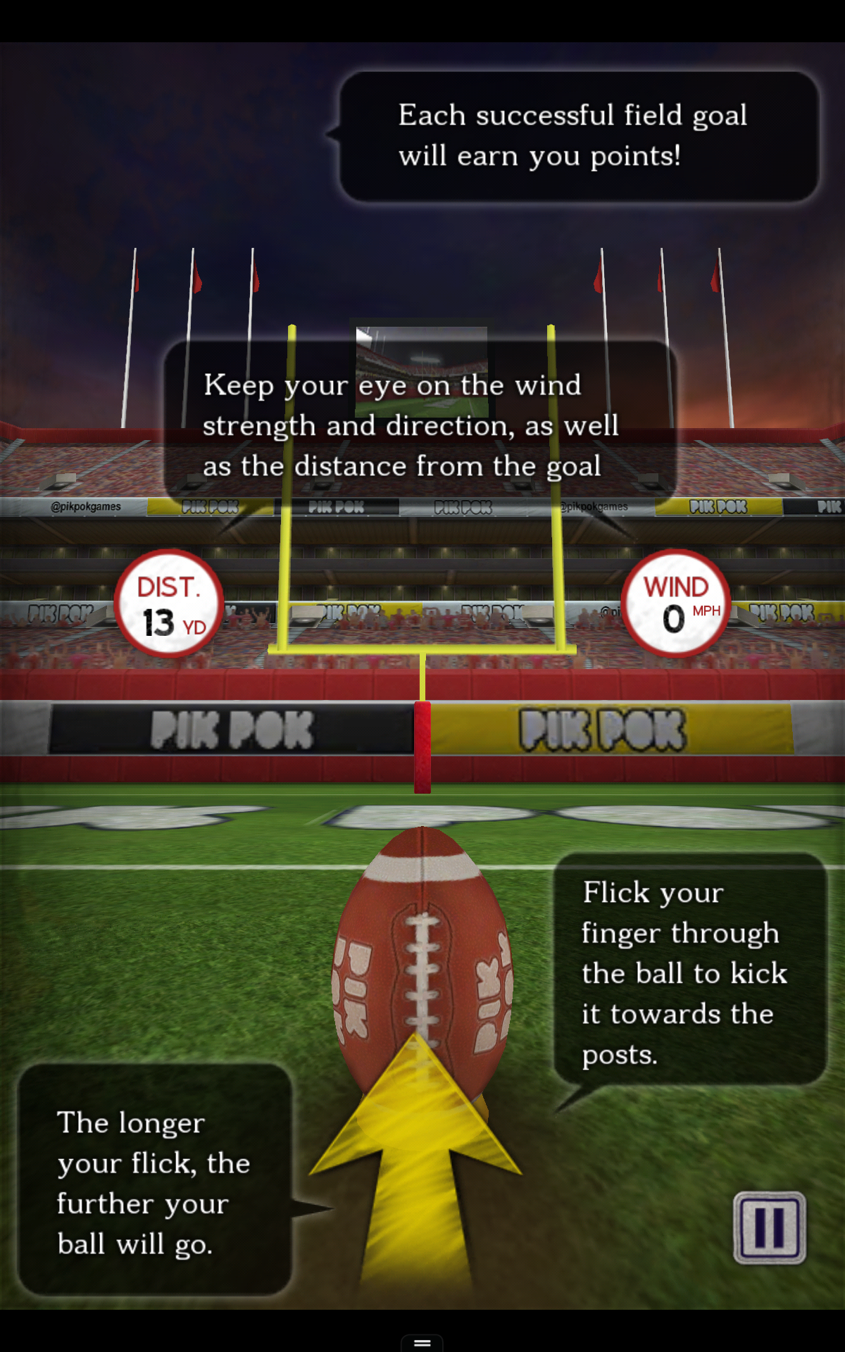 Flick Kick Field Goal Kickoff - App on Amazon Appstore