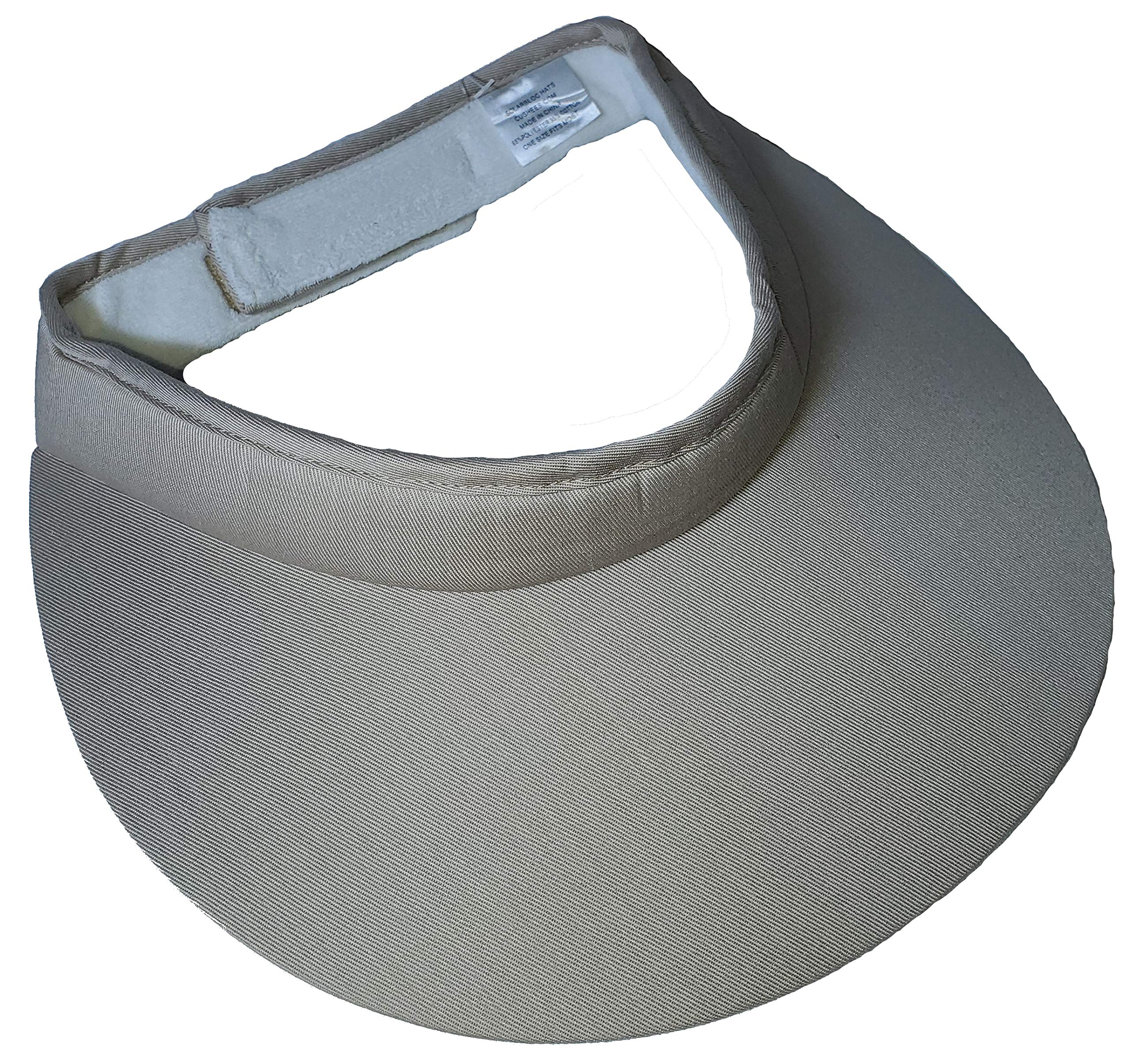 Cushees 4" Wide Brim Cloth Visor [232] (Beige) at Amazon Women’s ...