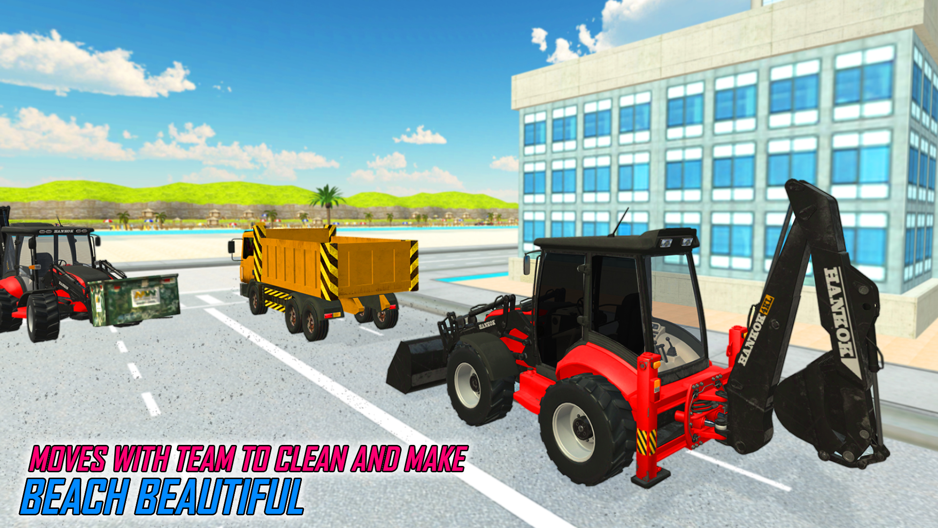 Tractor Towed City Beach Cleaner Truck Driver Game - App on Amazon Appstore
