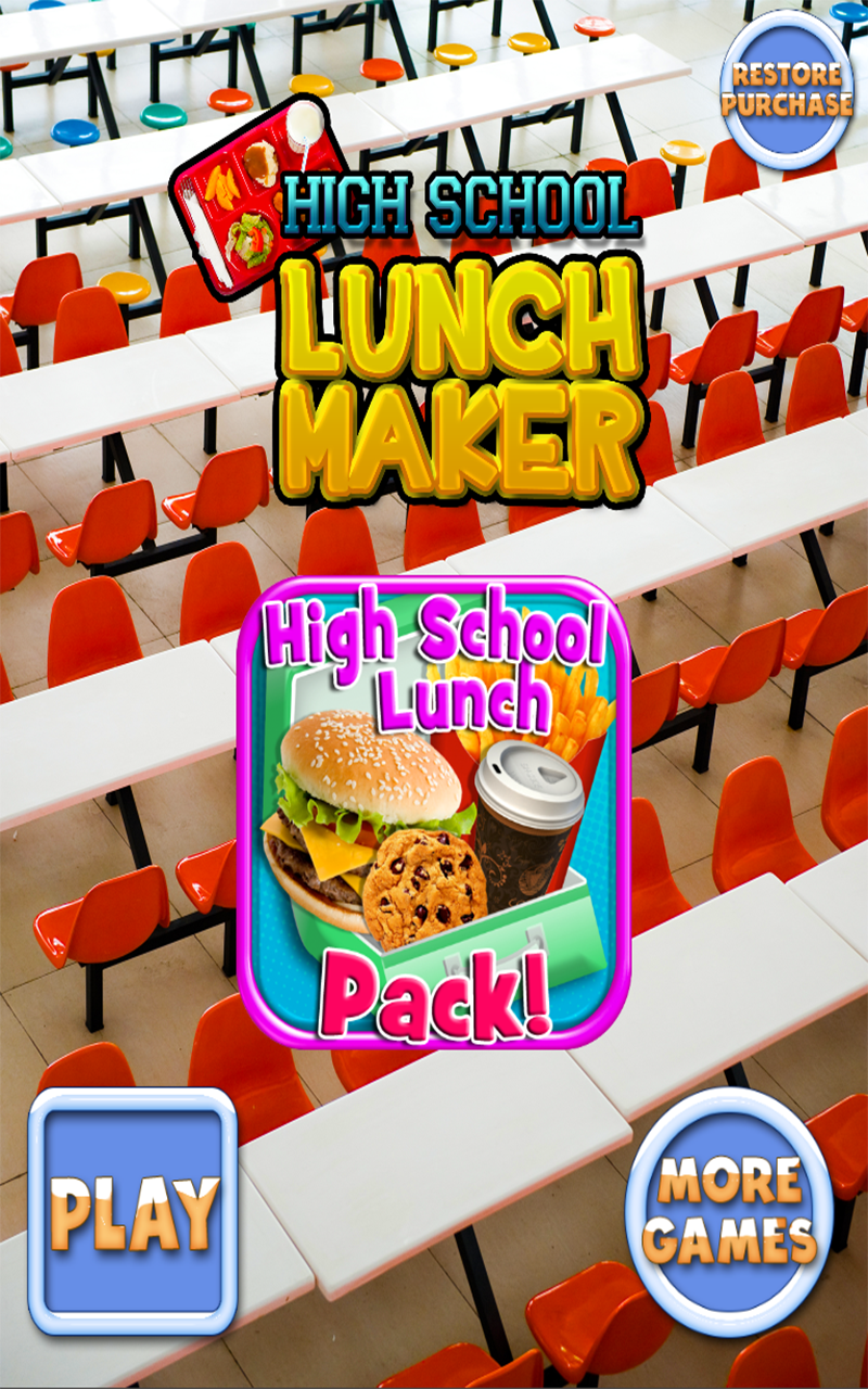 High School Lunch - Kids Breakfast and Lunch Maker Games FREE - App on ...