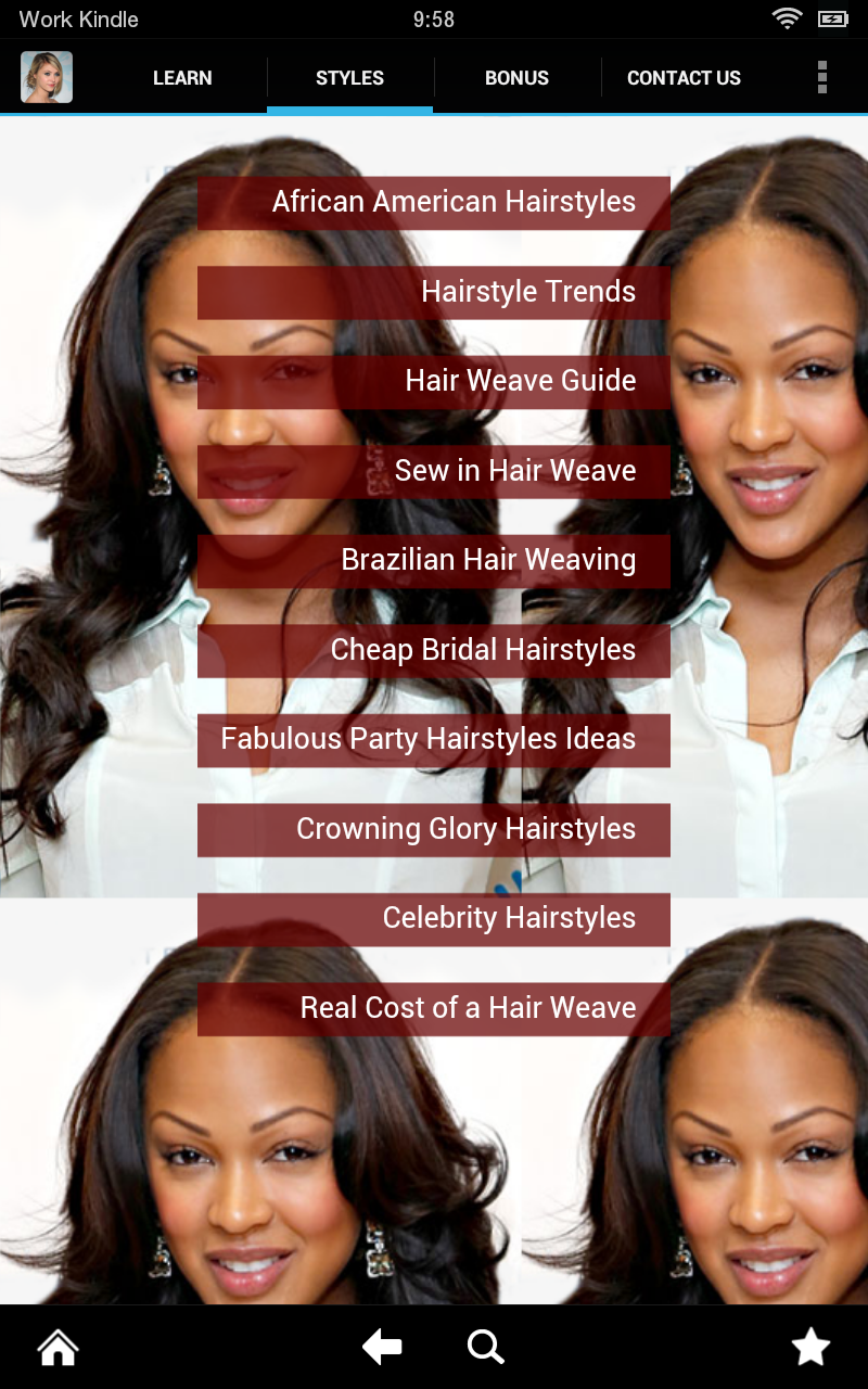 Weave Hairstyles Guide - App on Amazon Appstore