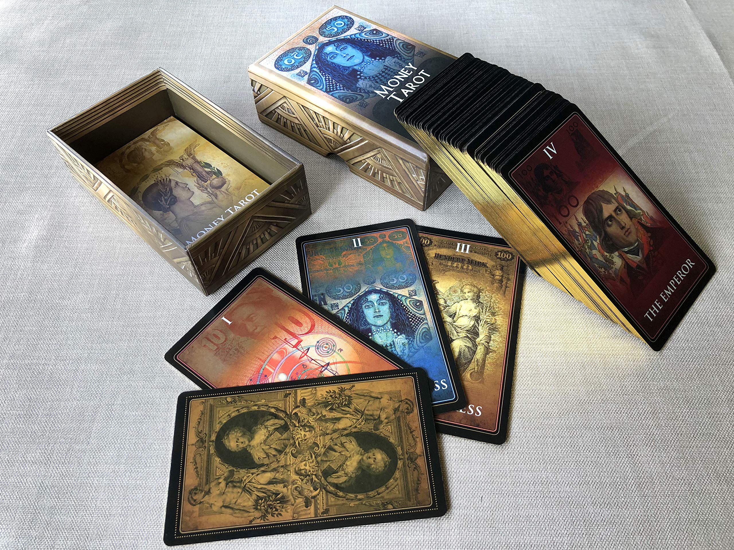 Buy Aeiniwer Money Tarot Deck. Set of 78 Cards for Financial ...