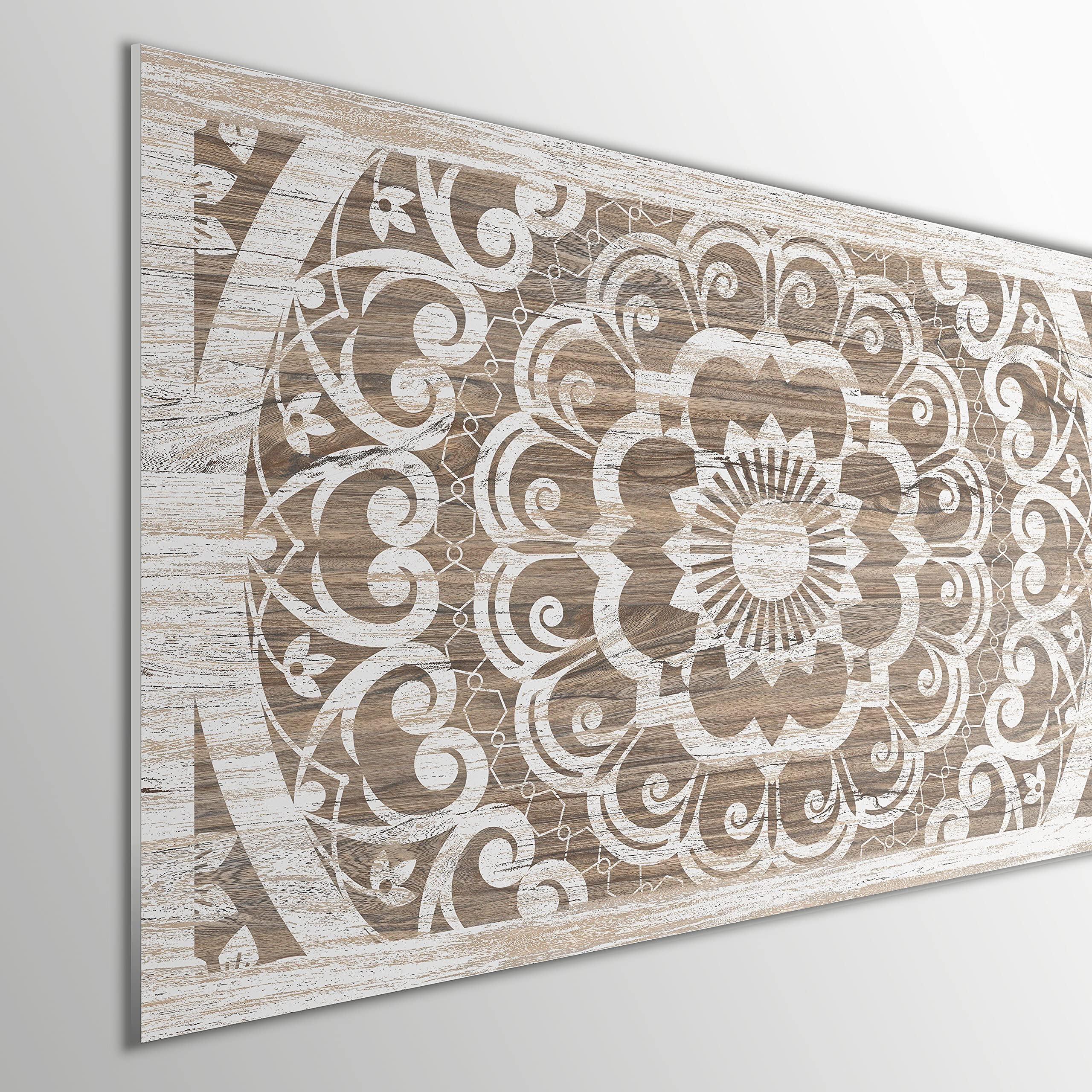 Tête de lit en PVC, Impression HD sur PVC, Effet Bois Blanc, tête de ...