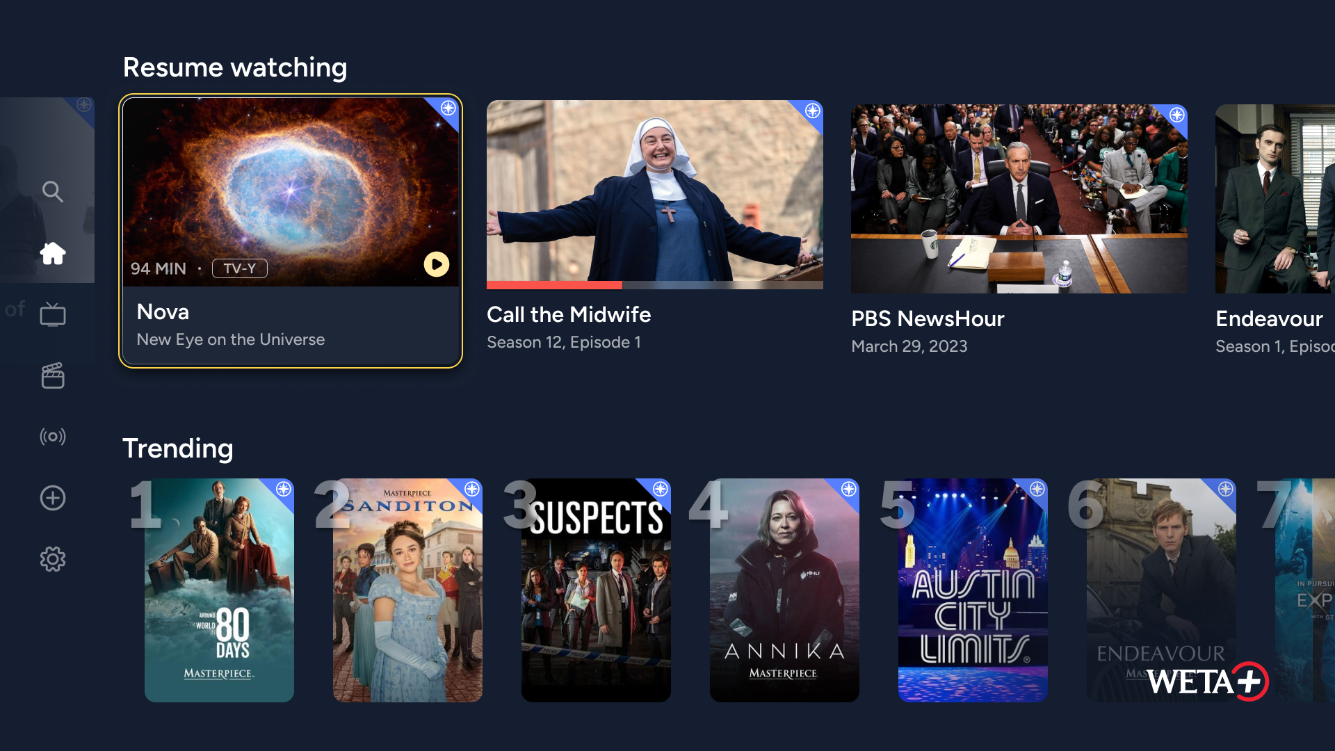 WETA+ PBS - App on Amazon Appstore